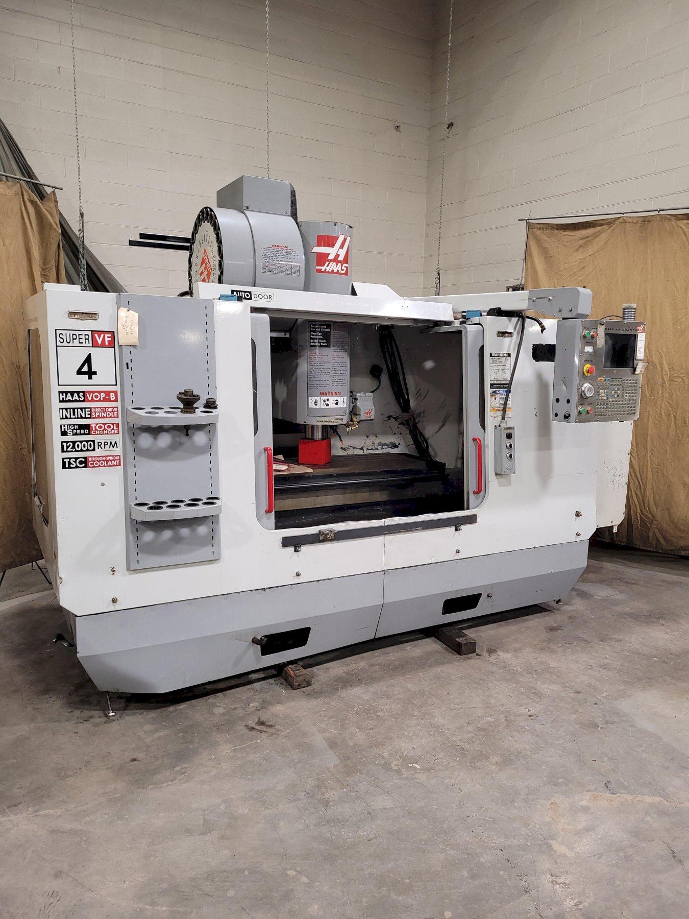 Haas Model VF4SS Vertical Machining Center | Adams Machinery Company