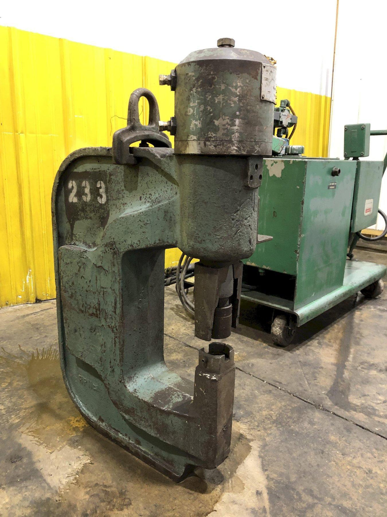 50-TON WHITNEY C-FRAME HYDRAULIC PUNCH W/ HYDRAULIC POWER UNIT: STOCK ...