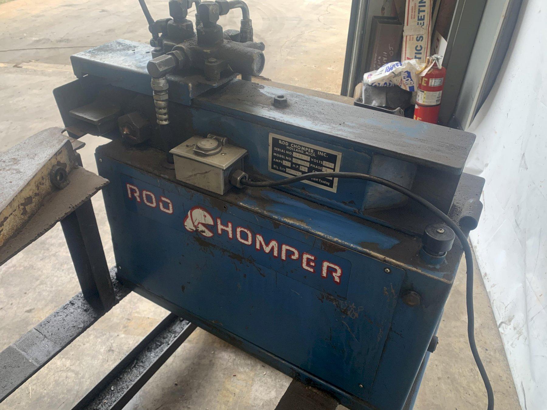 6 BAR ROD CHOMPER MODEL RCE-6 REBAR CUTTING MACHINE: STOCK #12710