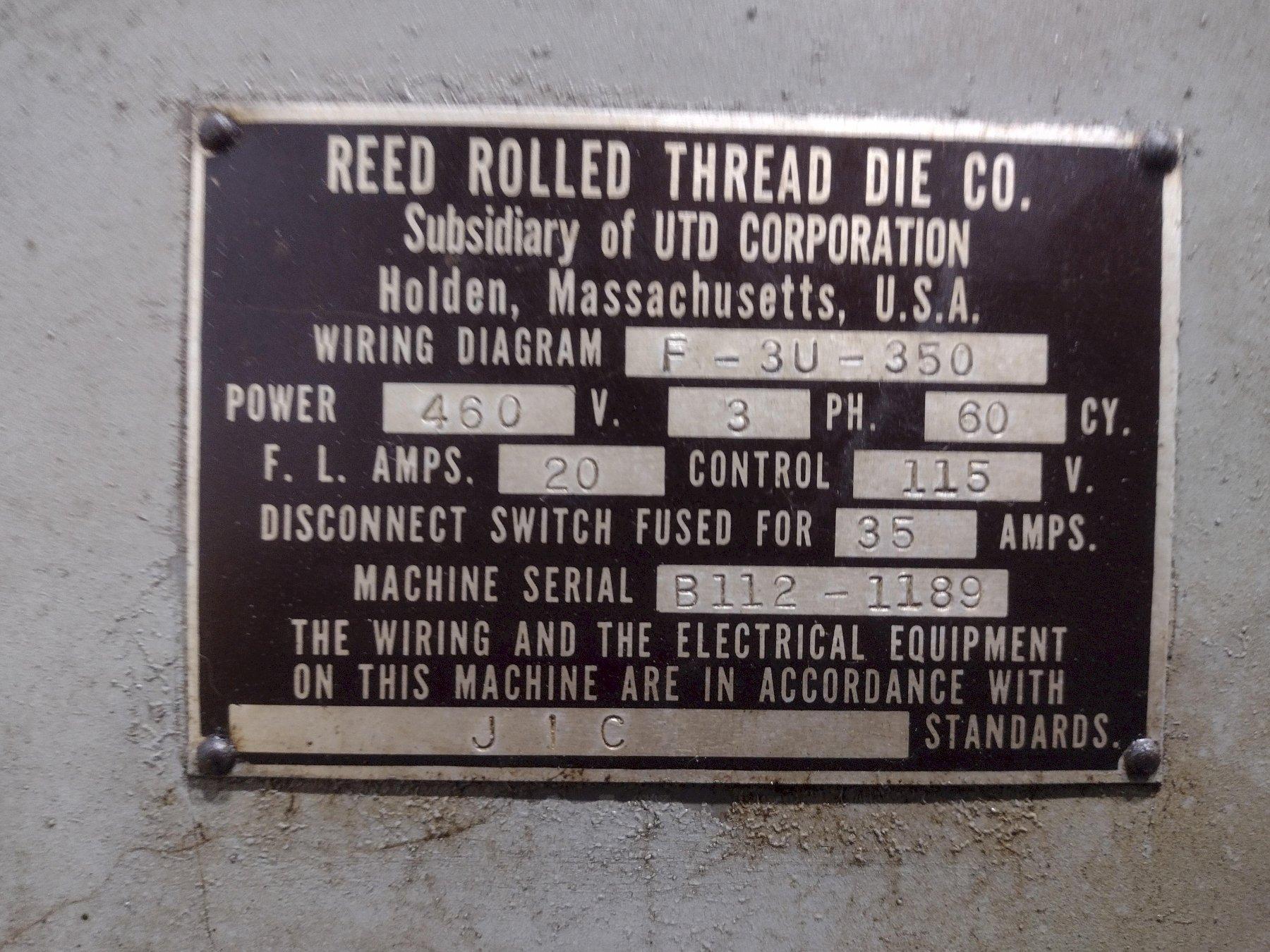 REED B112 THREADROLLER: STOCK #20040