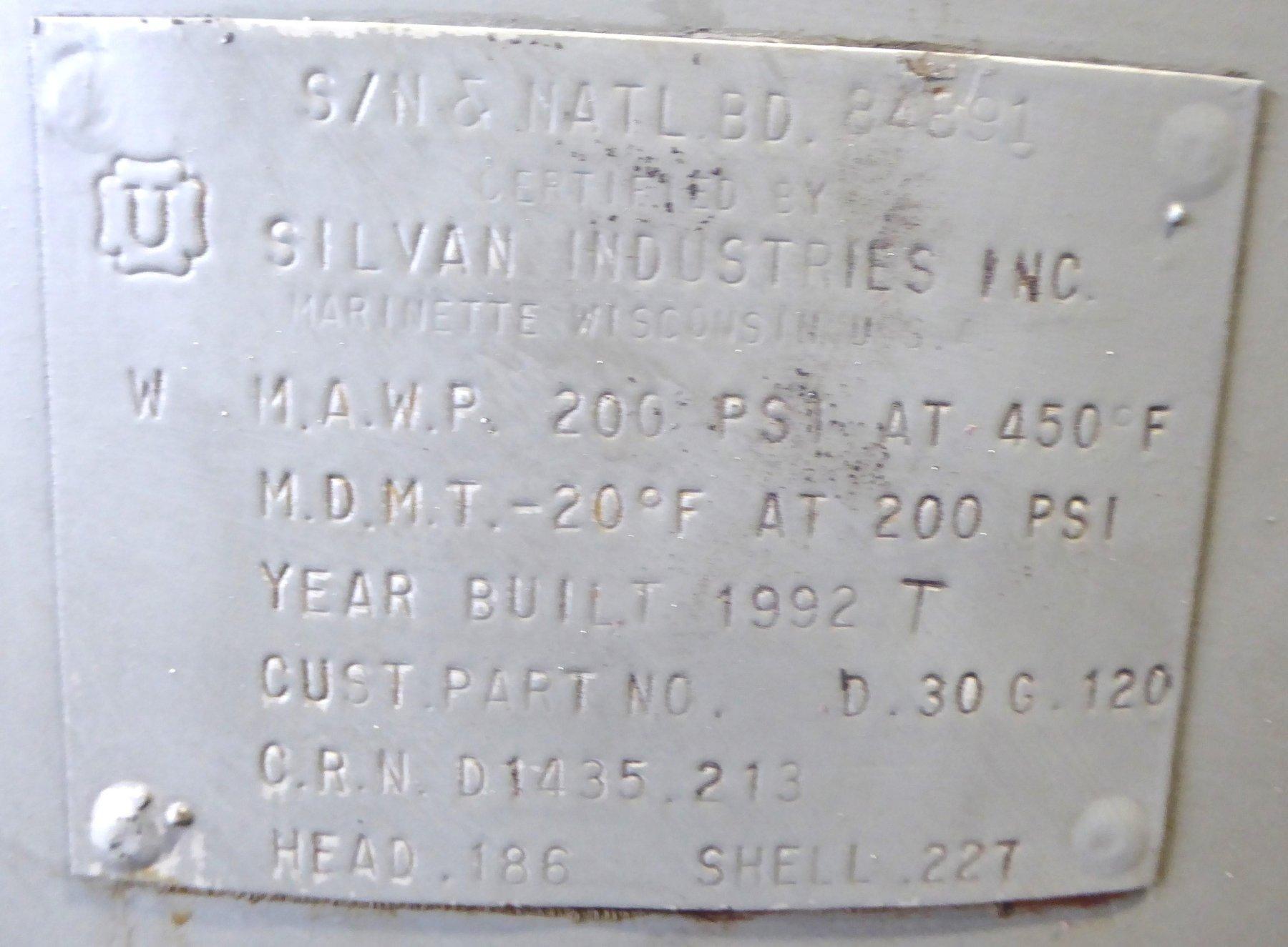 120 Gallon Silvan Vertical Air Tank | C.W. Wood Machinery Inc.