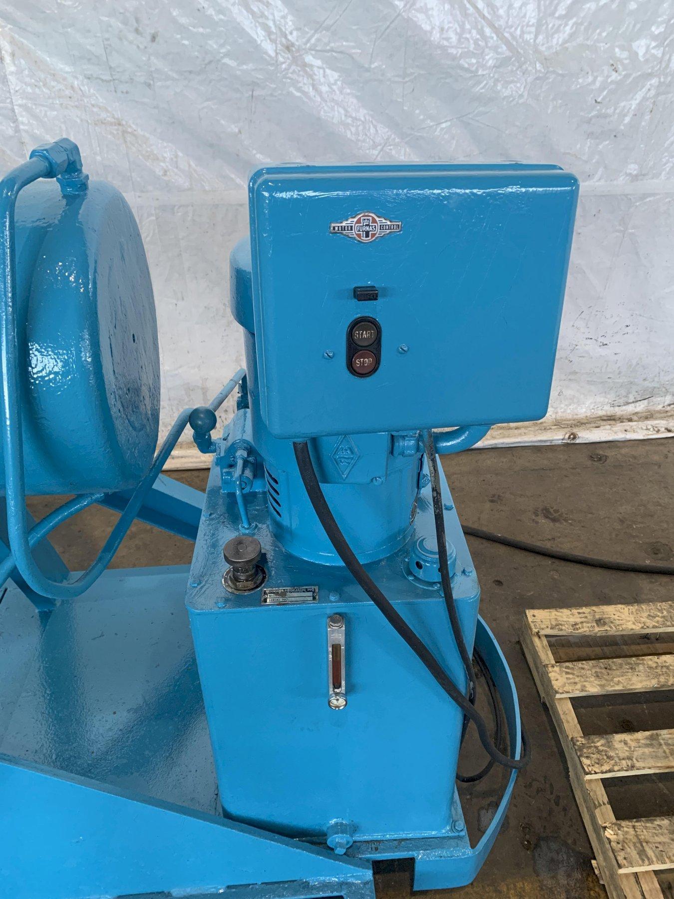 300 TON ROGERS MODEL 1 F300-4810-100 HORIZONTAL PRESS. STOCK # 0257424 ...