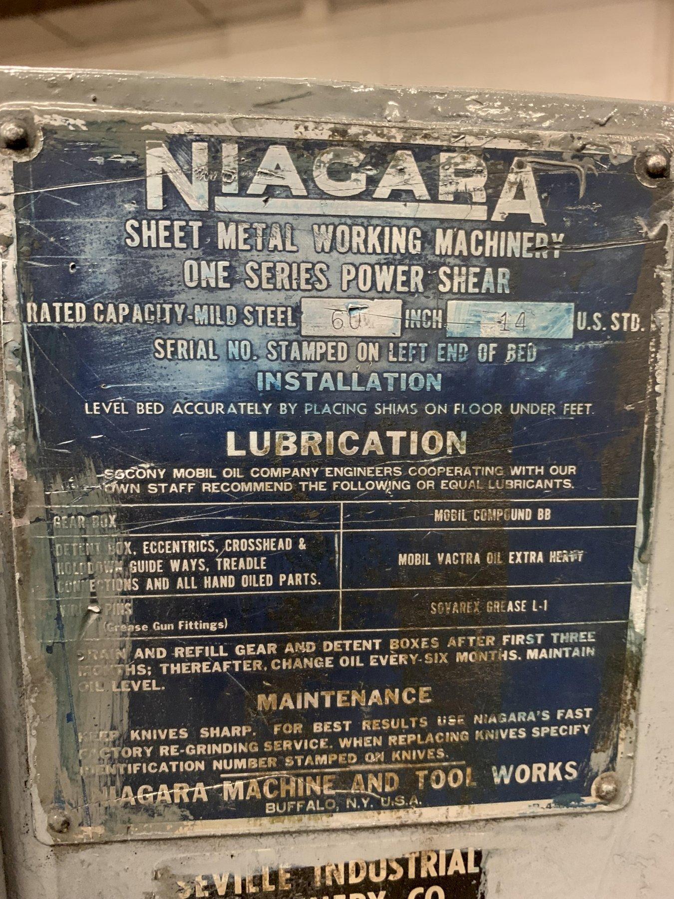 Niagara One Series Power Shear 14 Gauge | FH Machinery Inc.