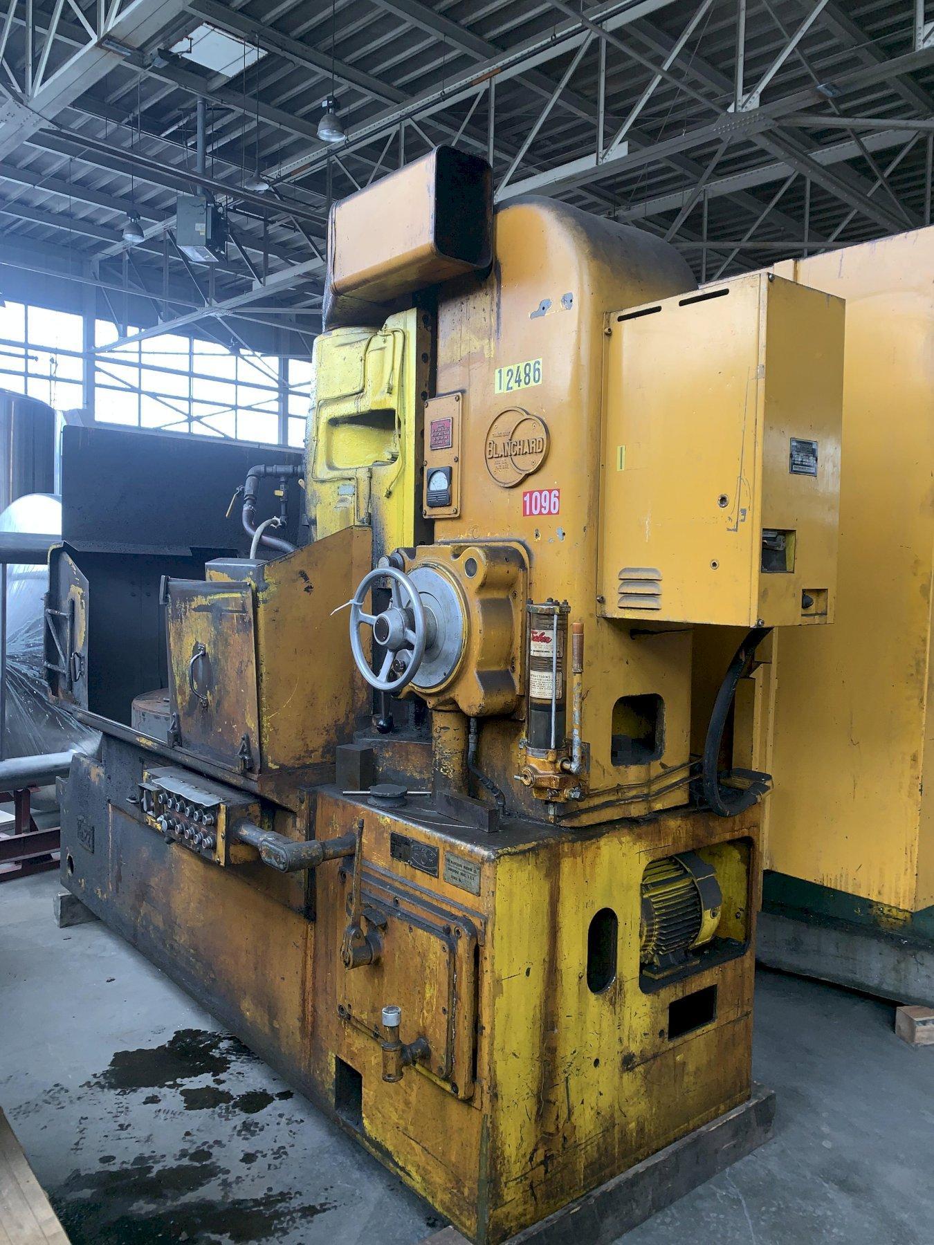 BLANCHARD ROTARY SURFACE GRINDER, 42″ DIAMETER, ELECTROMAGNETIC CHUCK ...