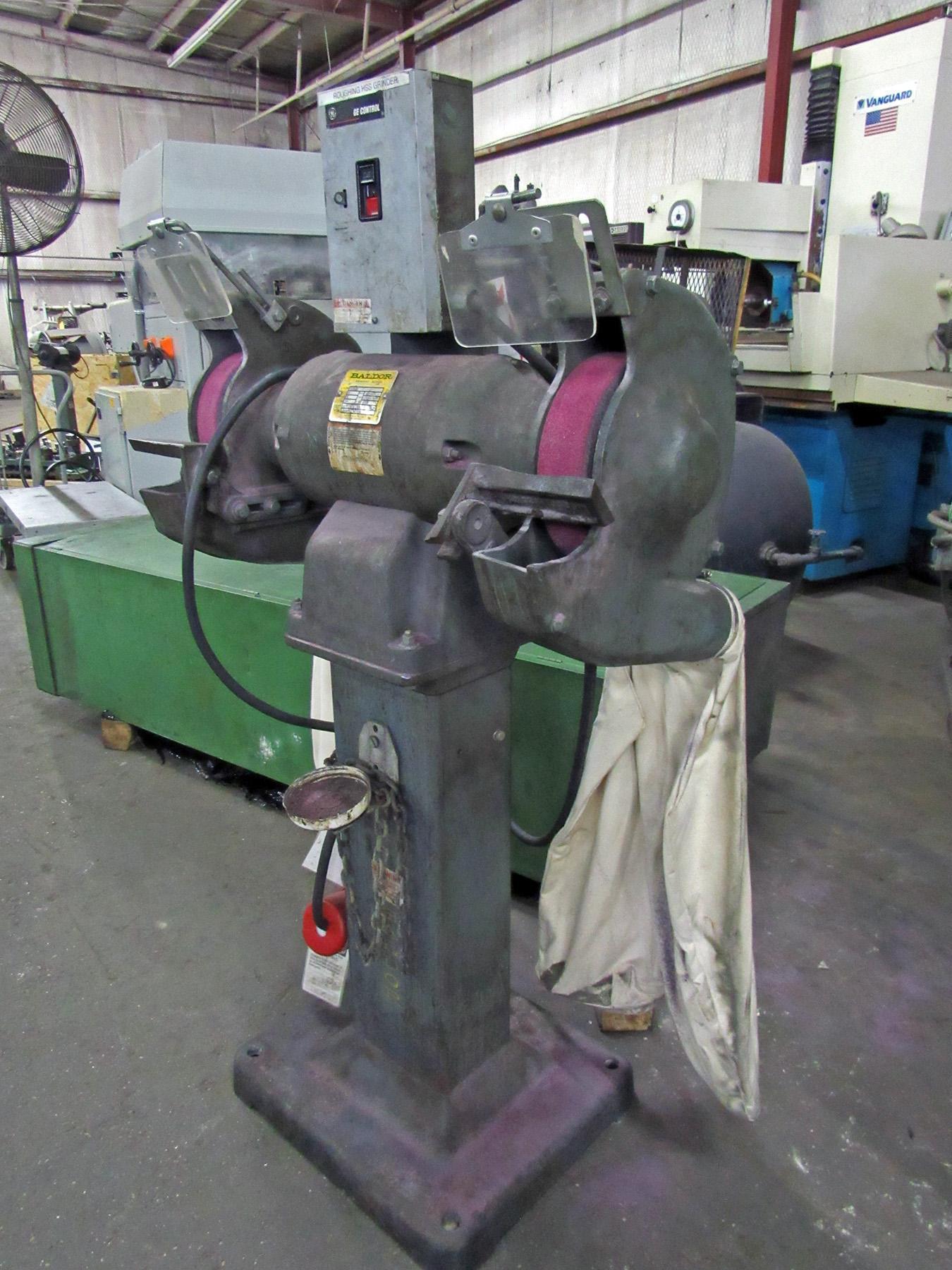 USED, BALDOR MODEL 1217W DOUBLE END PEDESTAL GRINDER | Harris Machine Tools