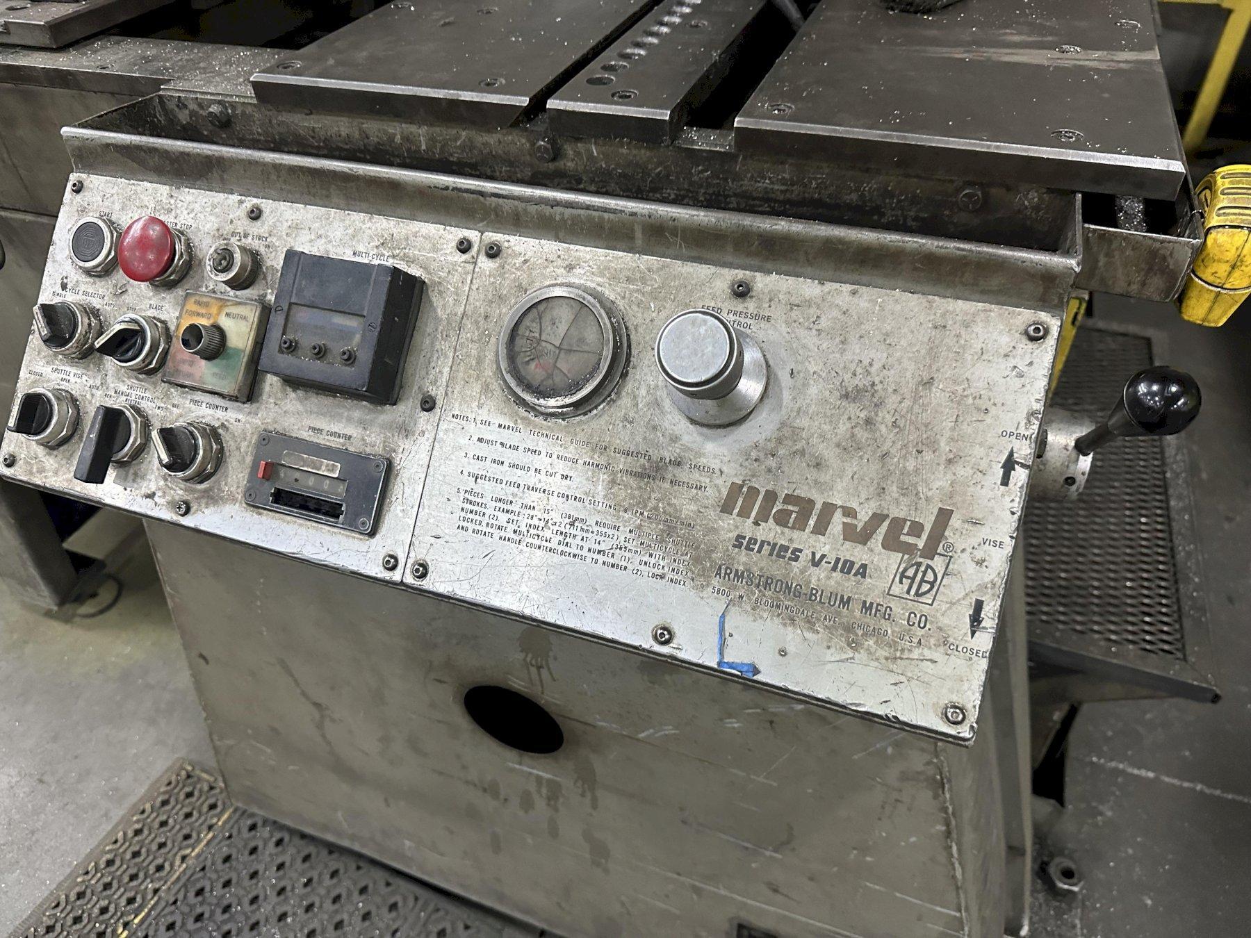 10″ x 14″ MARVEL MODEL #V-10A AUTOMATIC VERTICAL BANDSAW: STOCK #22697