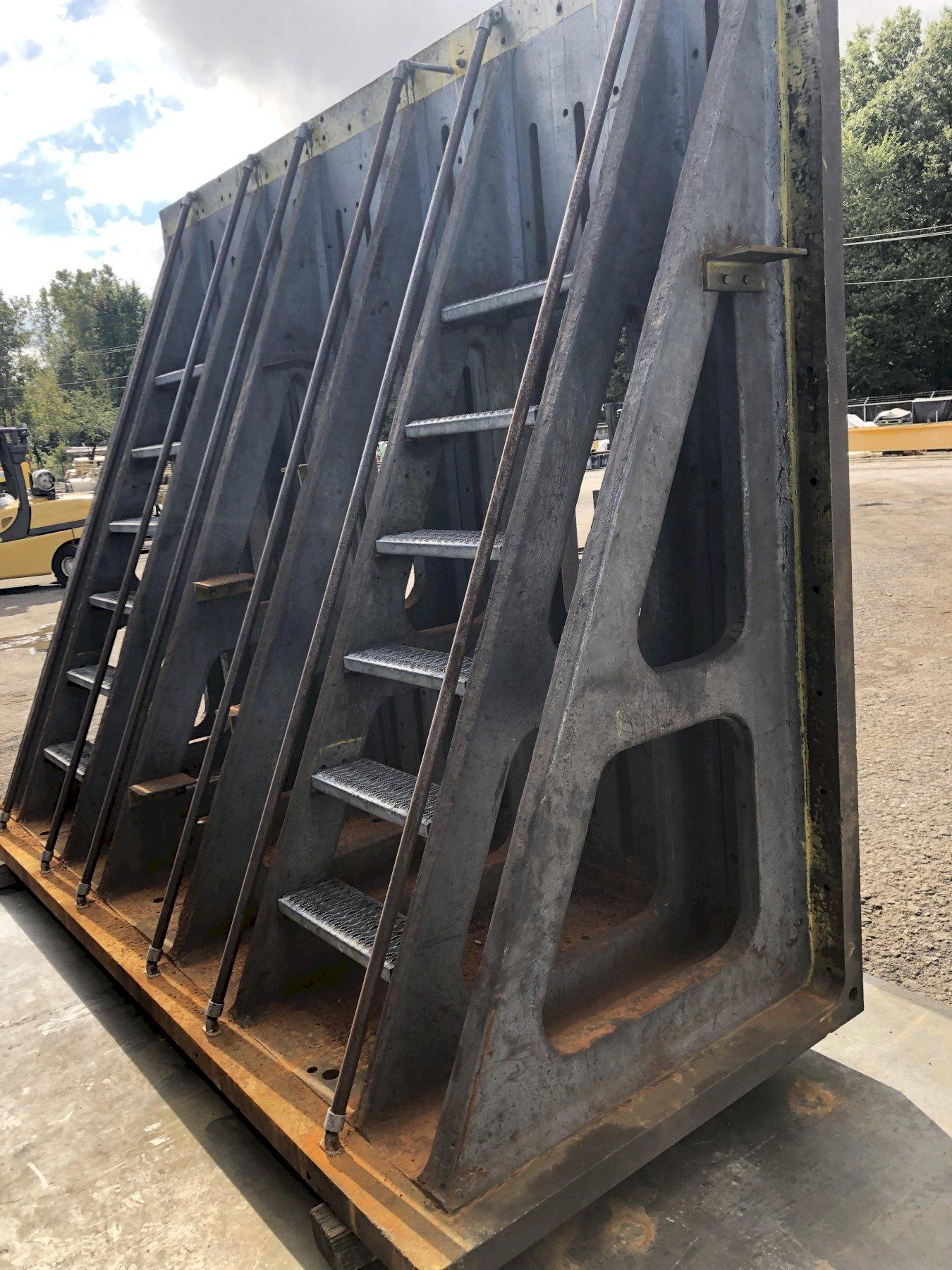 12′ WIDE X 9′ HIGH X 4’6″ DEEP ANGLE PLATE: STOCK #17179