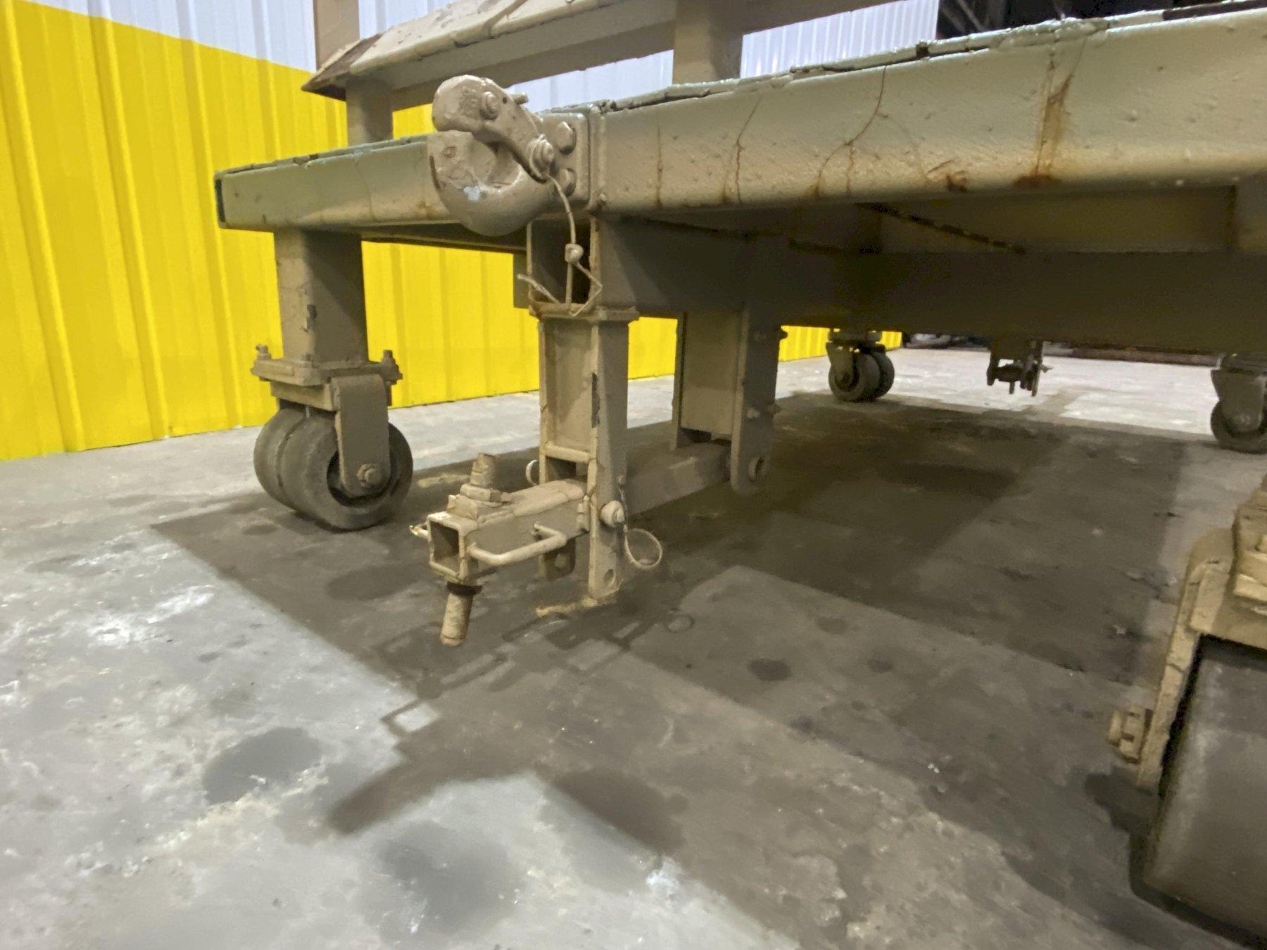 10,000 LBS X 120” X 78” HEAVY DUTY ROLLING TRANSFER CARTS: STOCK #19980