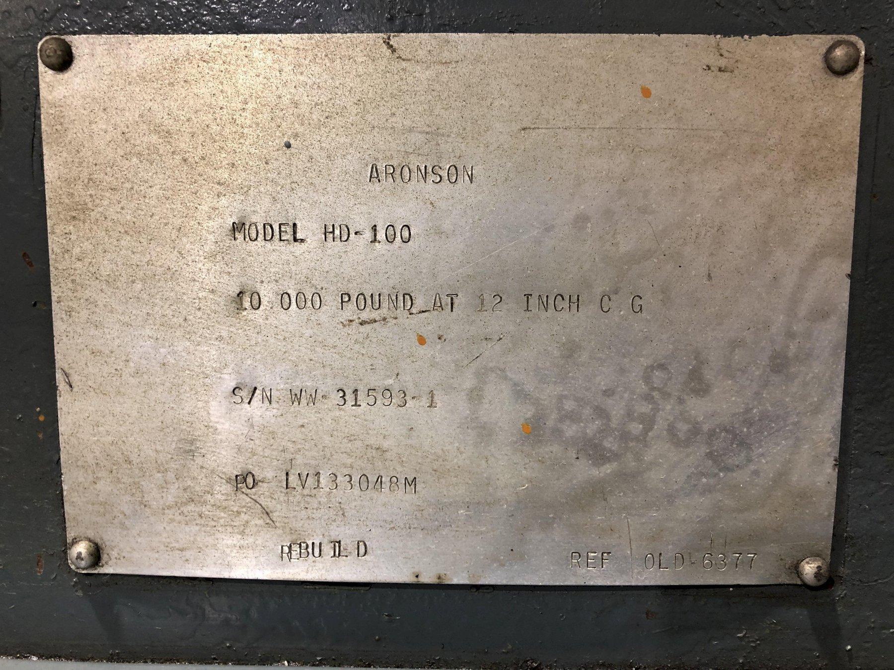 ARONSON WELDING POSITIONER, MODEL HD-100: STOCK #18863