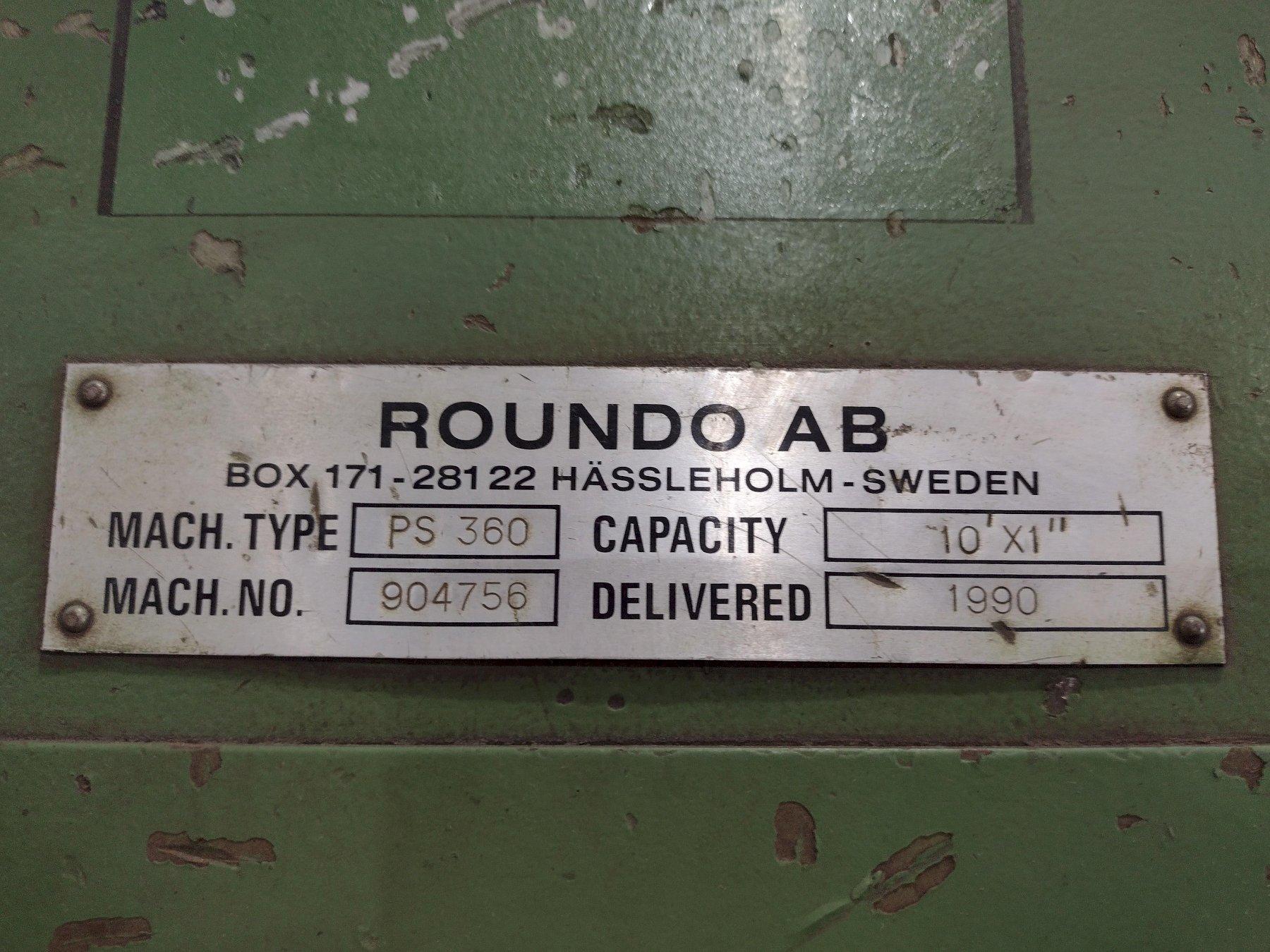 10′ X 1″ ROUNDO MODEL #PS360 3-ROLL HYDRAULIC PLATE BENDING ROLL: STOCK ...