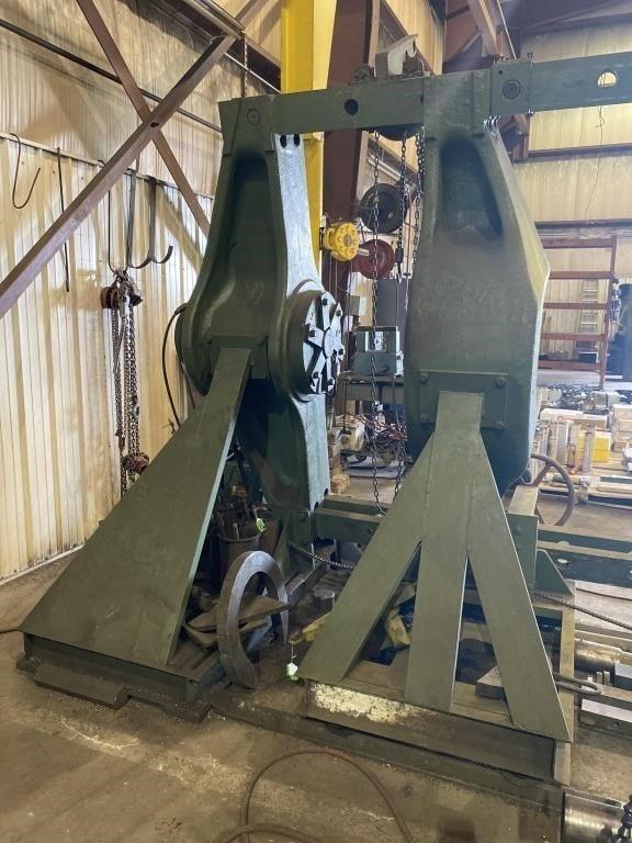 400 TON RODGERS MODEL 1F400-D16 HORIZONTAL INCLINED HYDRAULIC WHEEL ...