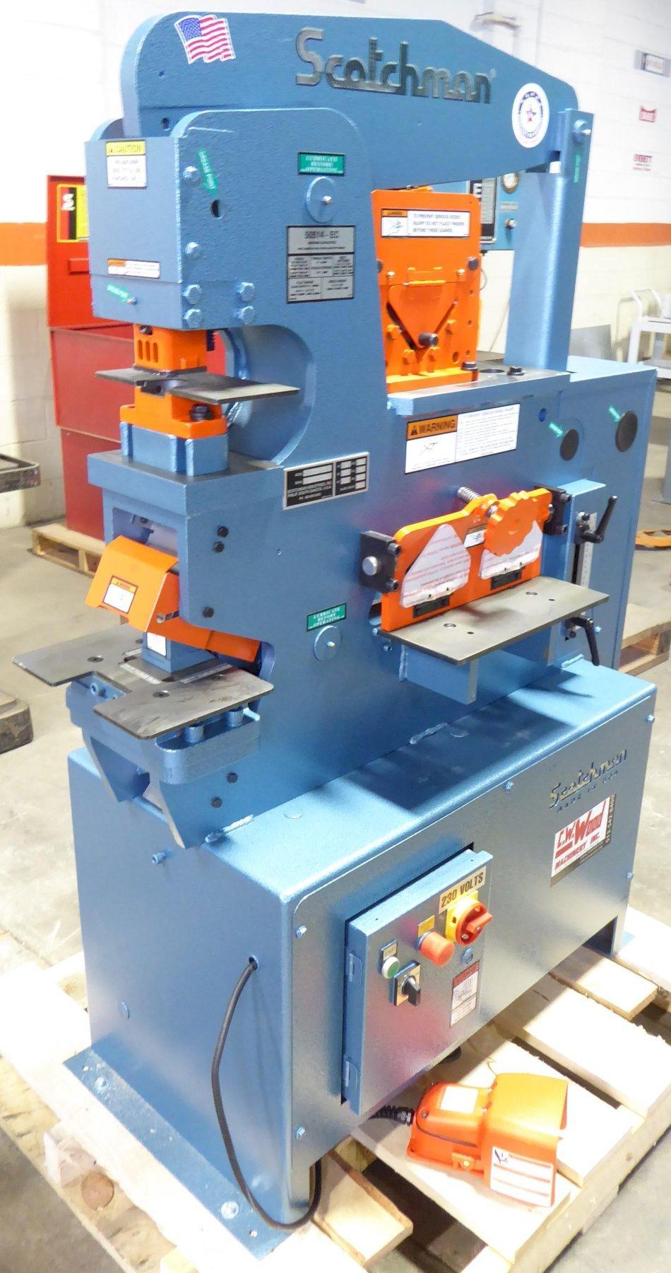 4″ x 4″ x 3/8″ SCOTCHMAN Hydraulic Ironworker, No. 50514-EC, Hyd., 50 ...