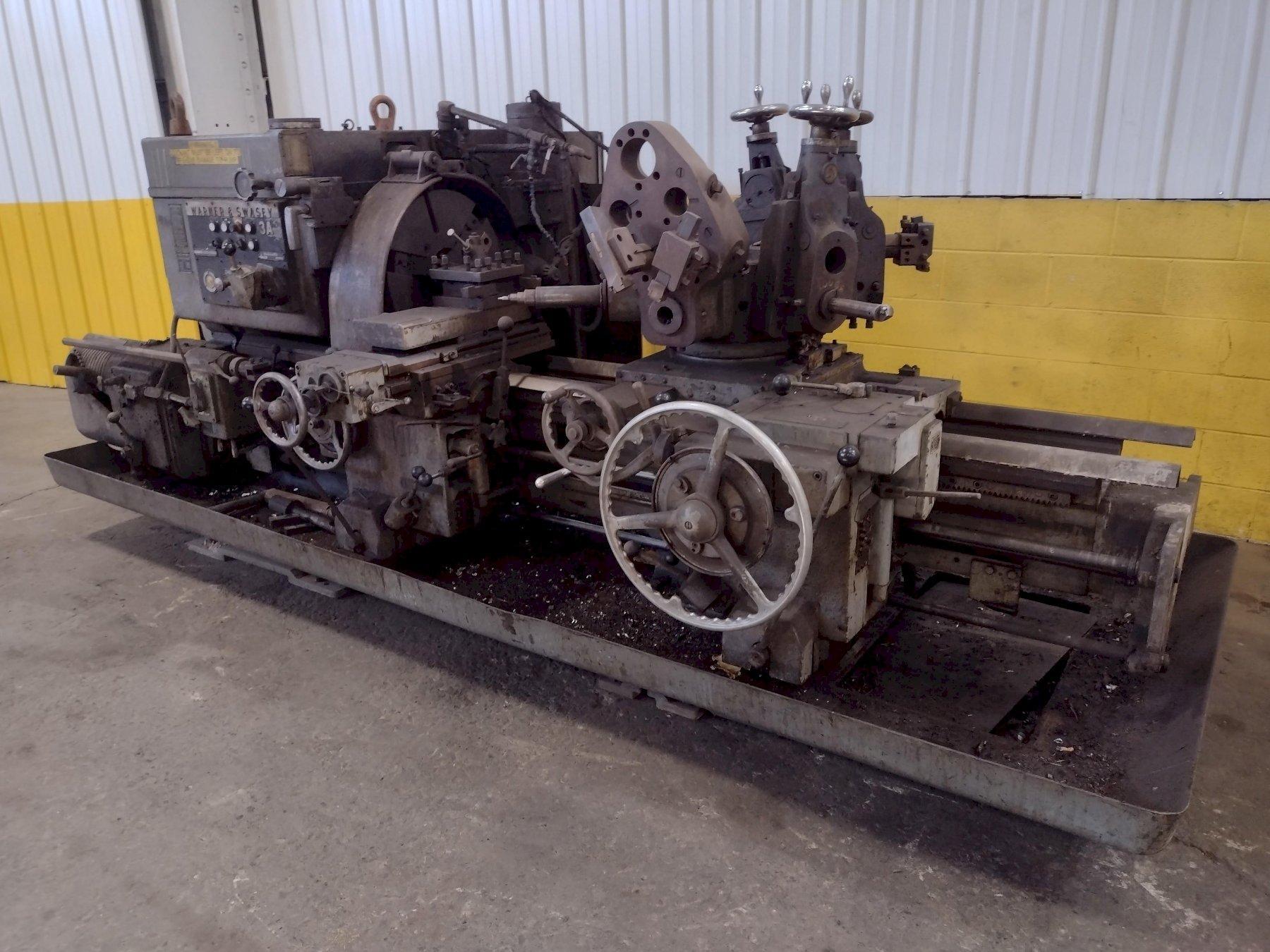 3A WARNER & SWASEY MODEL #M3500 CROSS SLIDING TURRET LATHE: STOCK #17207