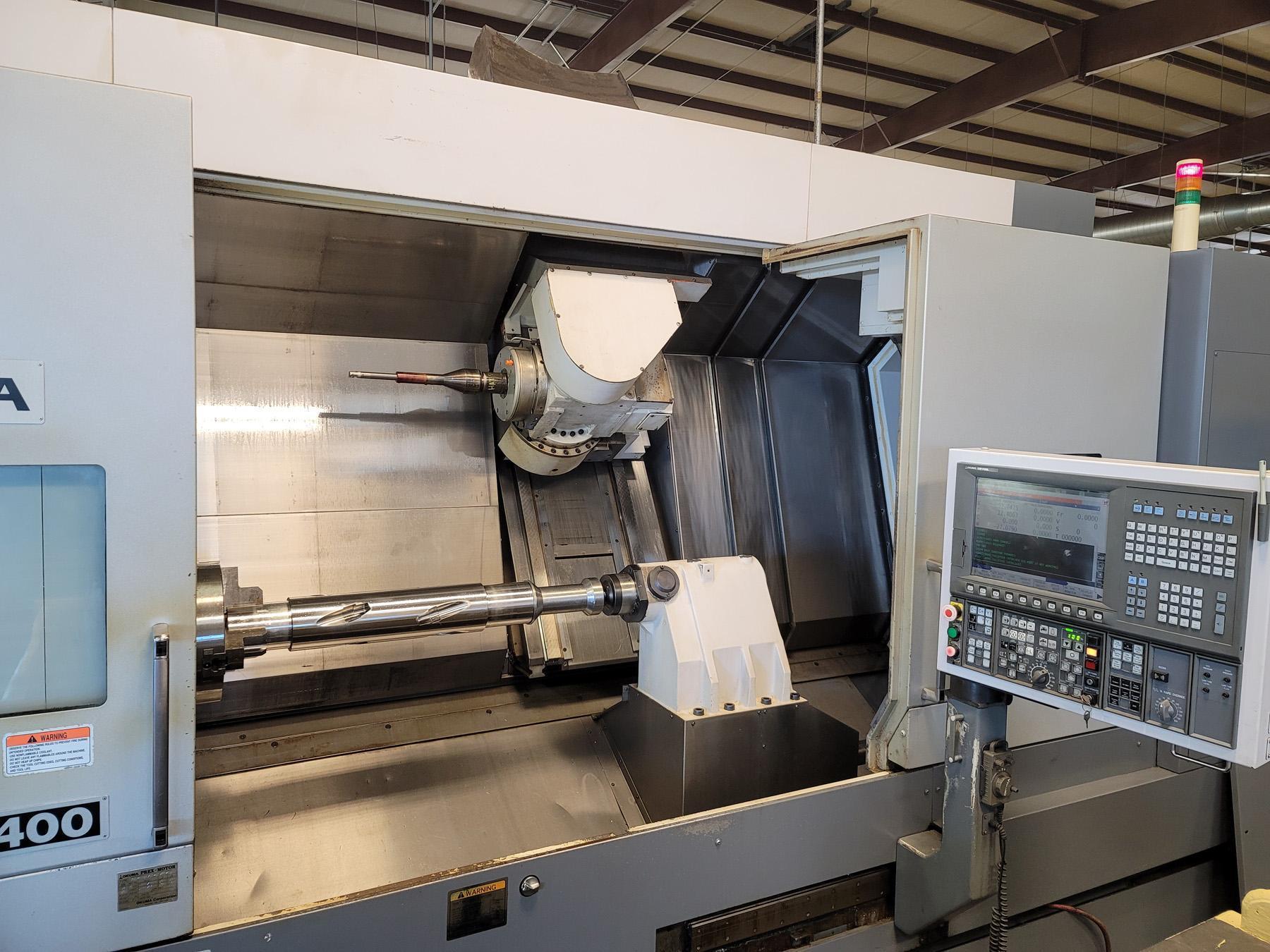 Okuma Multus B400 5 axis CNC lathe, 12″ chuck, 60″ centers, OSP-P200L ...