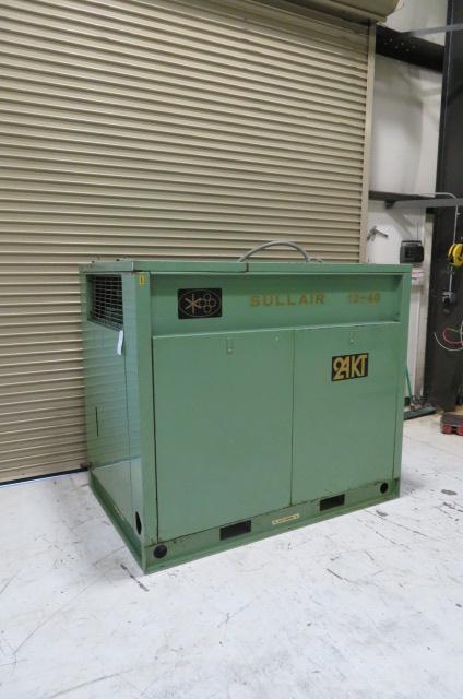 Sullair Used 40hp Compressor, Model 12BS-40L ACAC241 Rotary Screw Air ...