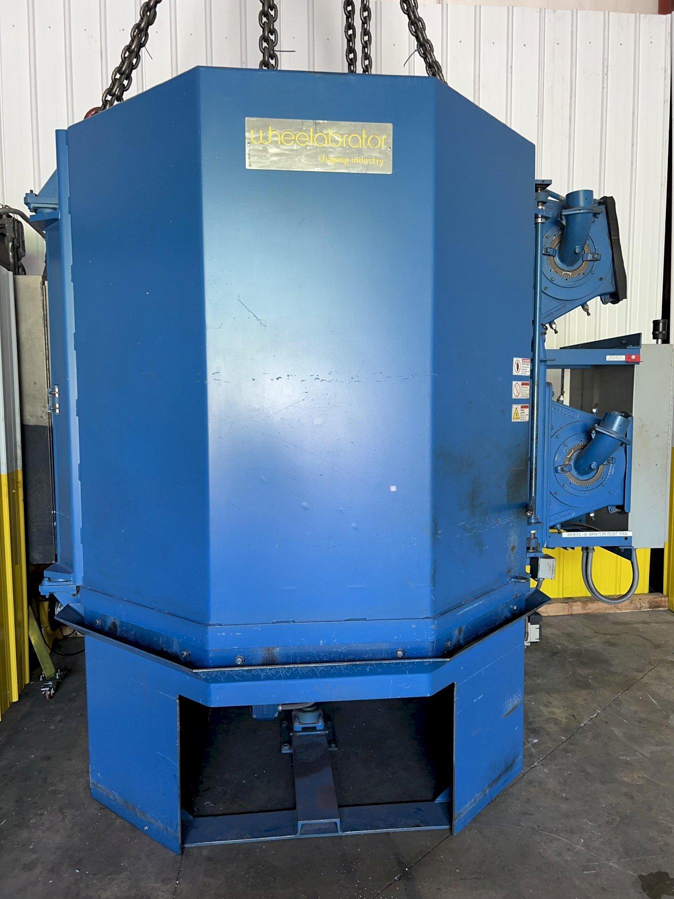 60″ WHEELABRATOR MODEL #TB60-50 (2012) ROTARY TABLE TYPE BLAST MACHINE ...