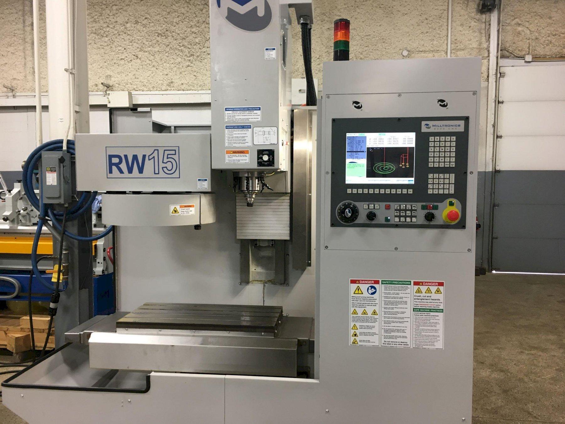 Milltronics Model RW15 CNC Vertical Machining Center, S/N 12318, New ...