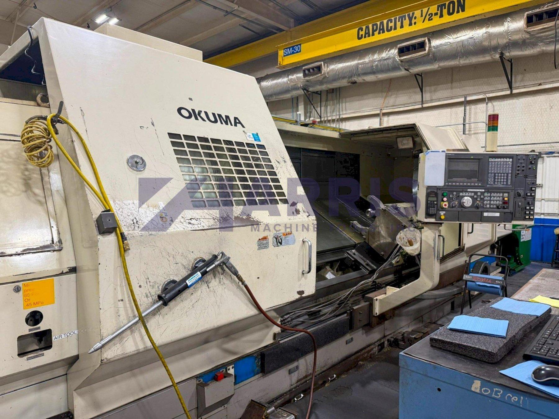 Okuma LB45II CNC Hollow Spindle Slant Bed Lathe | Harris Machine Tools