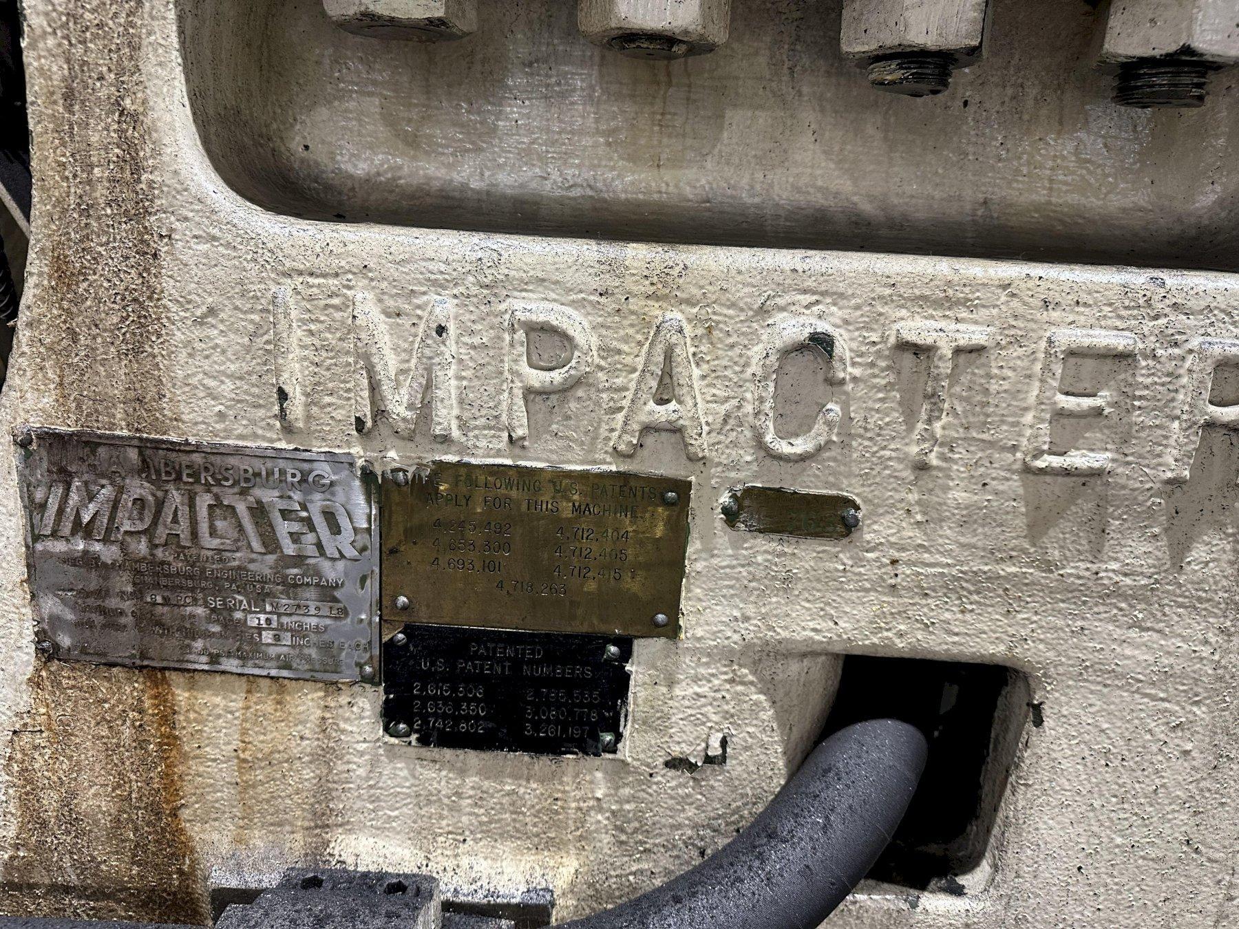 #8 CHAMBERSBURG IMPACT FORGING MACHINE: STOCK #19946