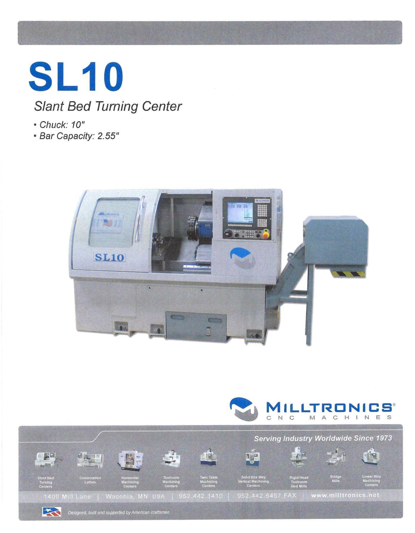 Milltronics Model SL10 CNC Turning Center with Live Tools | AMC
