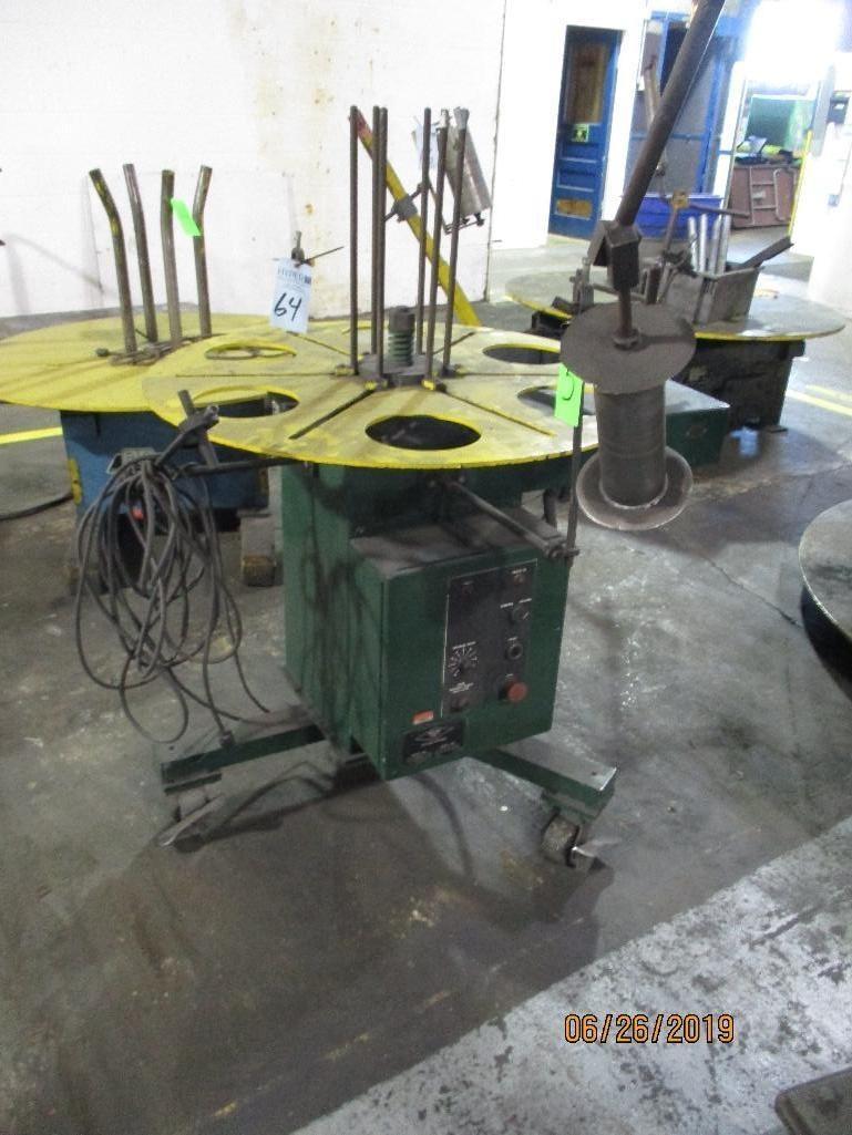 36″ SPRING TOOLS MODEL #350D HORIZONTAL UNCOILER PALLET & WIRE COIL ...