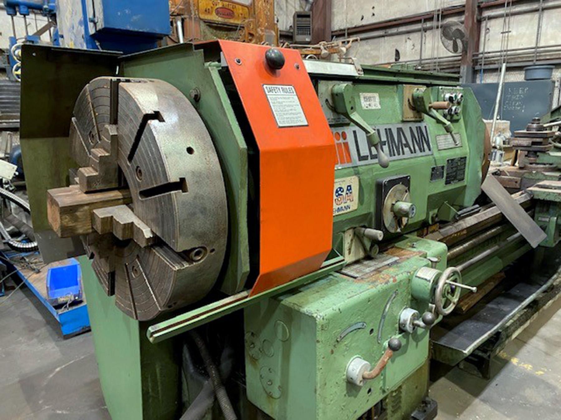 USED, 27″ x 120″ LEHMANN HOLLOW SPINDLE LATHE WITH 9″ SPINDLE BORE ...