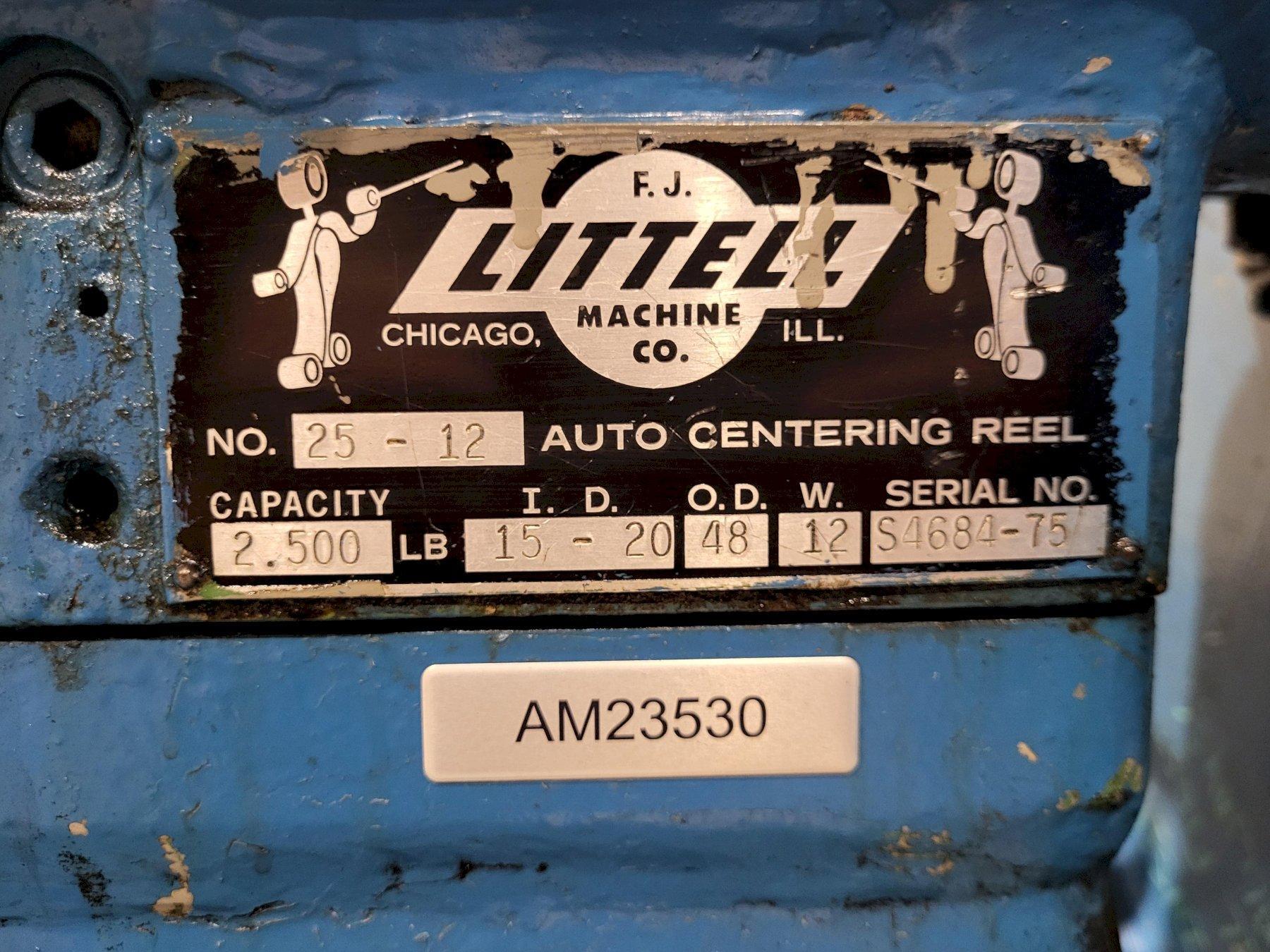 2,500 LB X 12″ LITTELL DOUBLE END MODEL #25-12 PULL OFF UNCOILER COIL ...