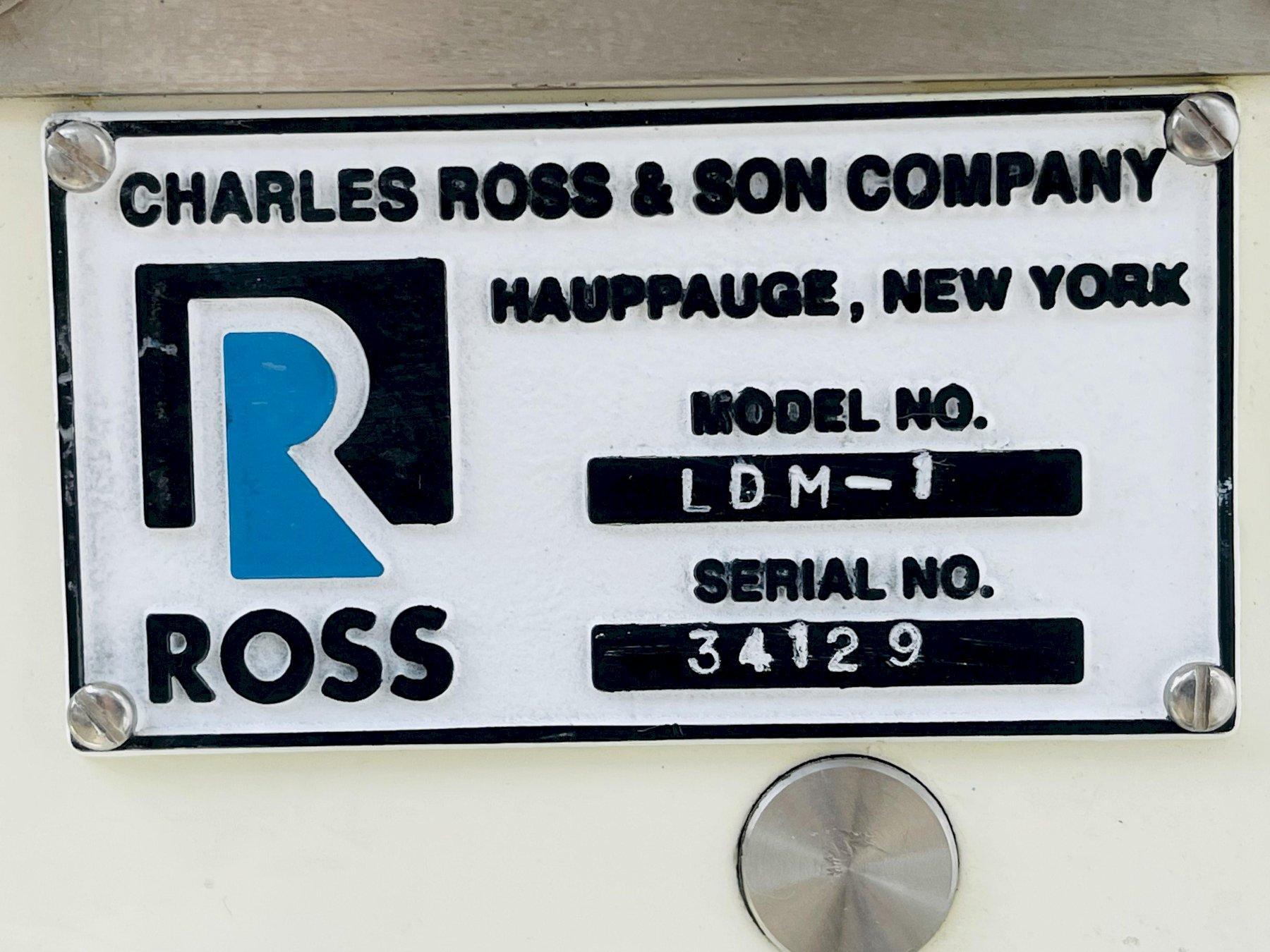 Charles Ross & Son Co LDM-1 One Gallon Vacuum Double Planetary Mixer | Portage Packaging Systems ...