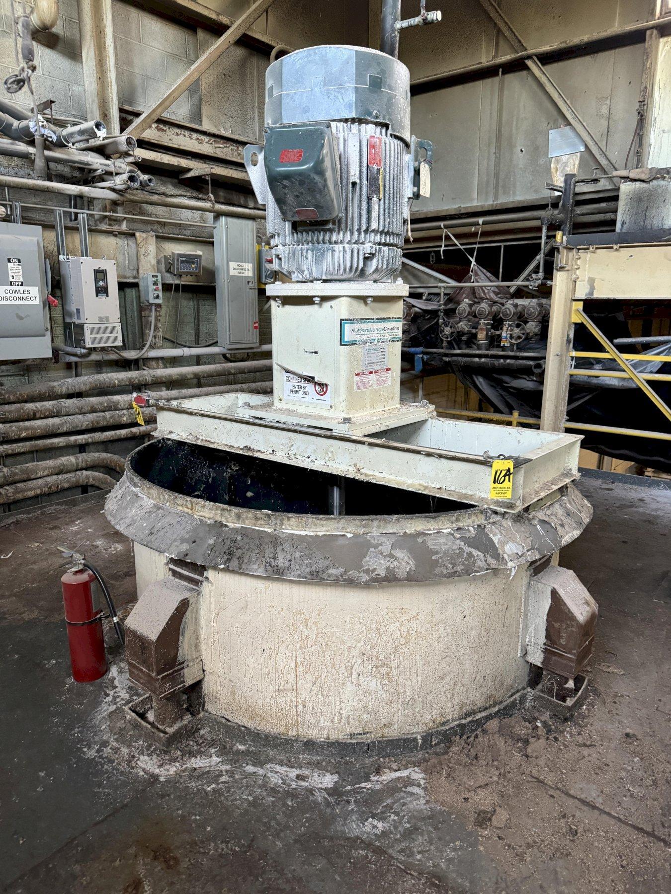 Morehouse Cowles 30-D60 Mixer Dissolver, Serial LA-600, 6’w x 60″ h SS