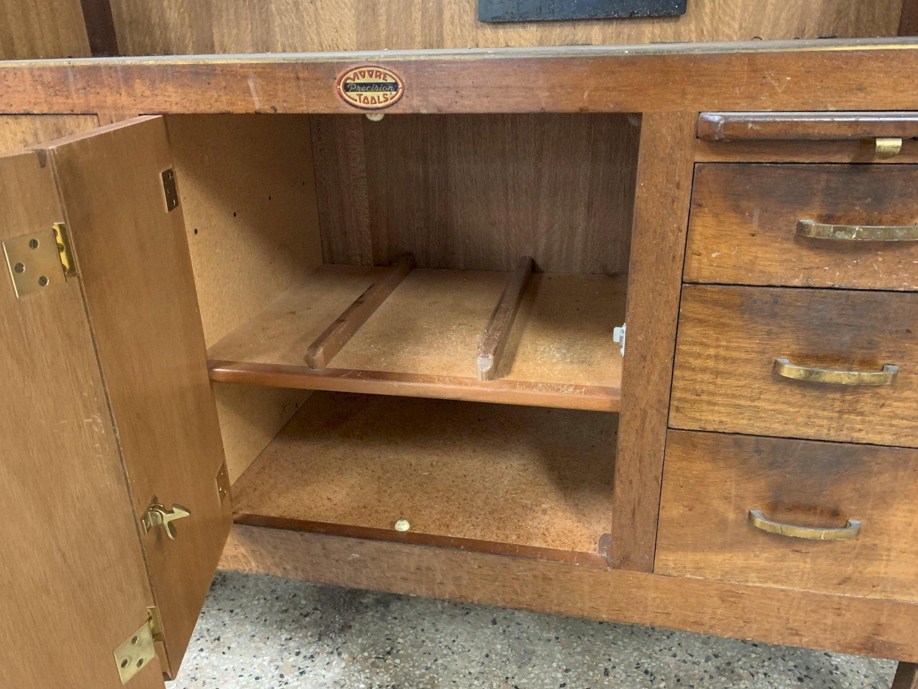 Moore Special Tool Mahogany Storage Cabinet / Desk | AMC