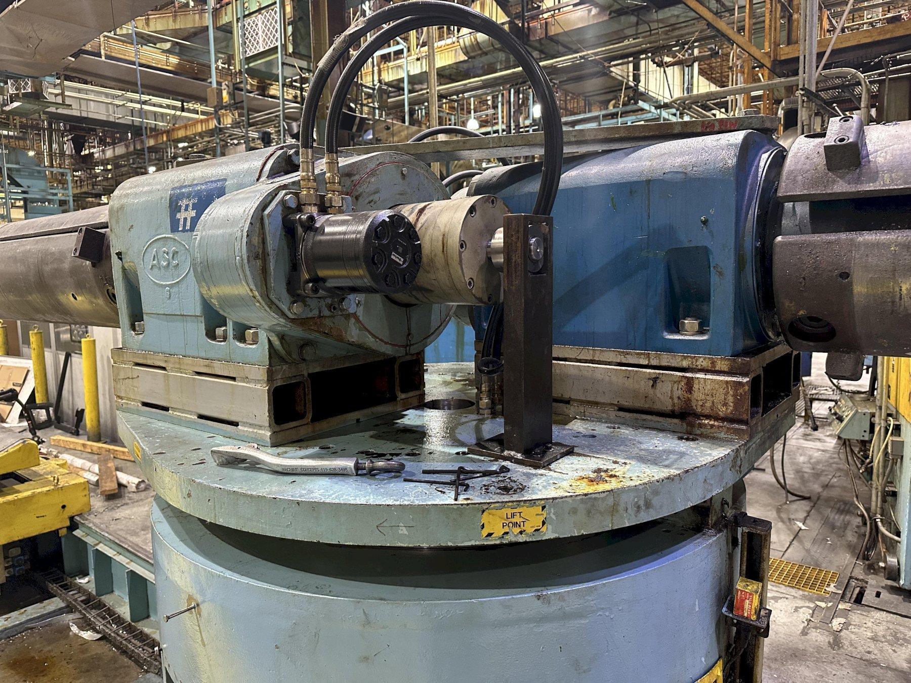 20,000 LBS X 60″ ASC MODEL 20/25W DOUBLE END POWERED UNCOILER WITH ASC ...