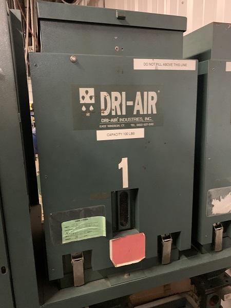 Dri-Air Used Arid X 35 Drying System, Two (2) 100 lbs. Hoppers | Zag ...