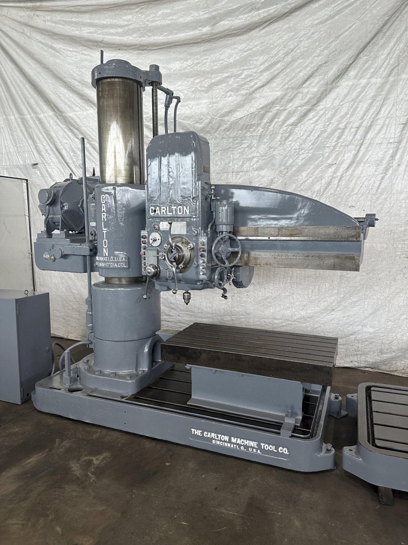 5′ X 15″ CARLTON MODEL 3A RADIAL ARM DRILL. STOCK # 0952223. | G-2000 Inc.