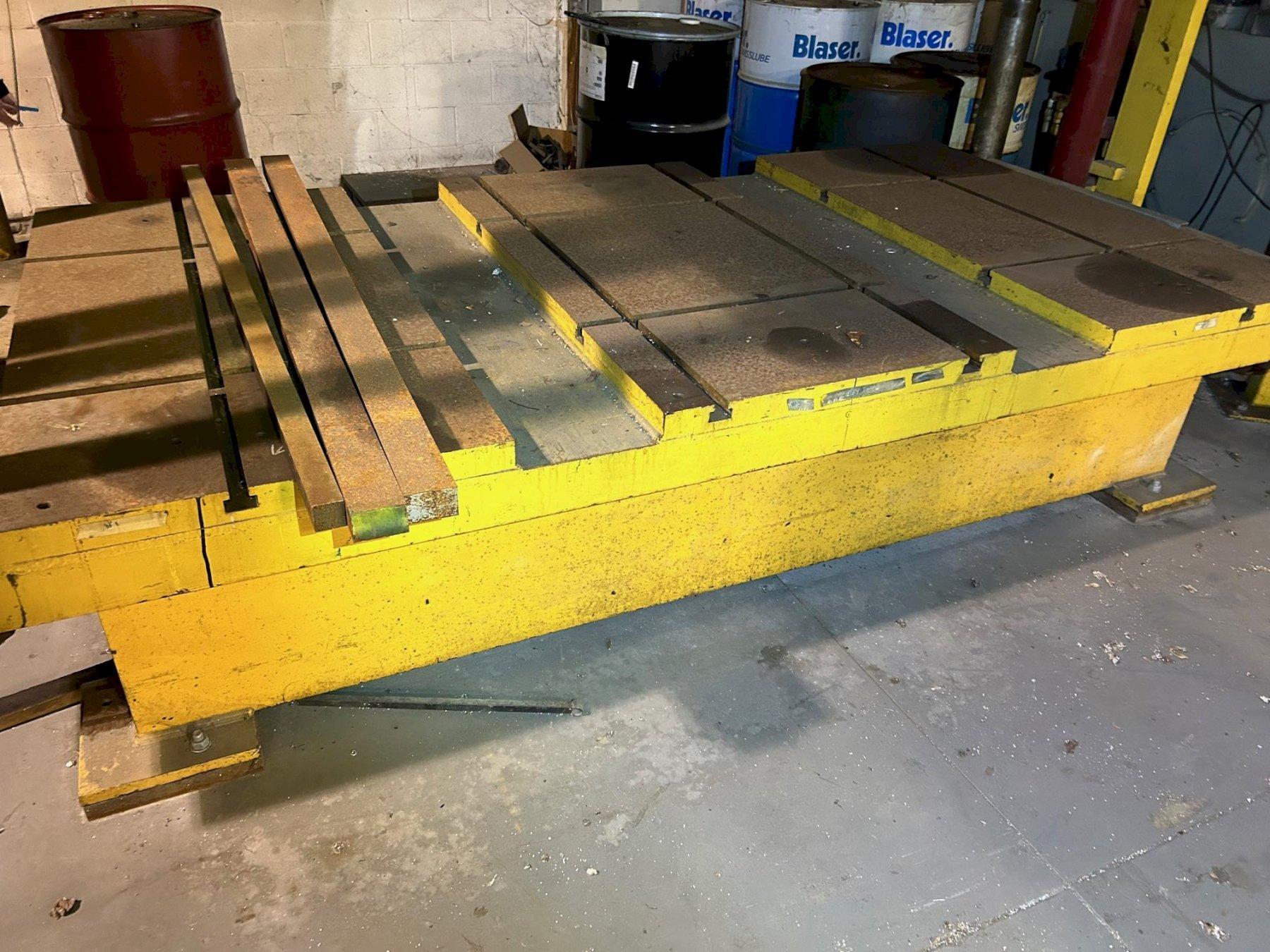 225 TON X 120″ X 60″ H&M 4 POST HYDRAULIC PRESS, 36″ STROKE: STOCK #22144