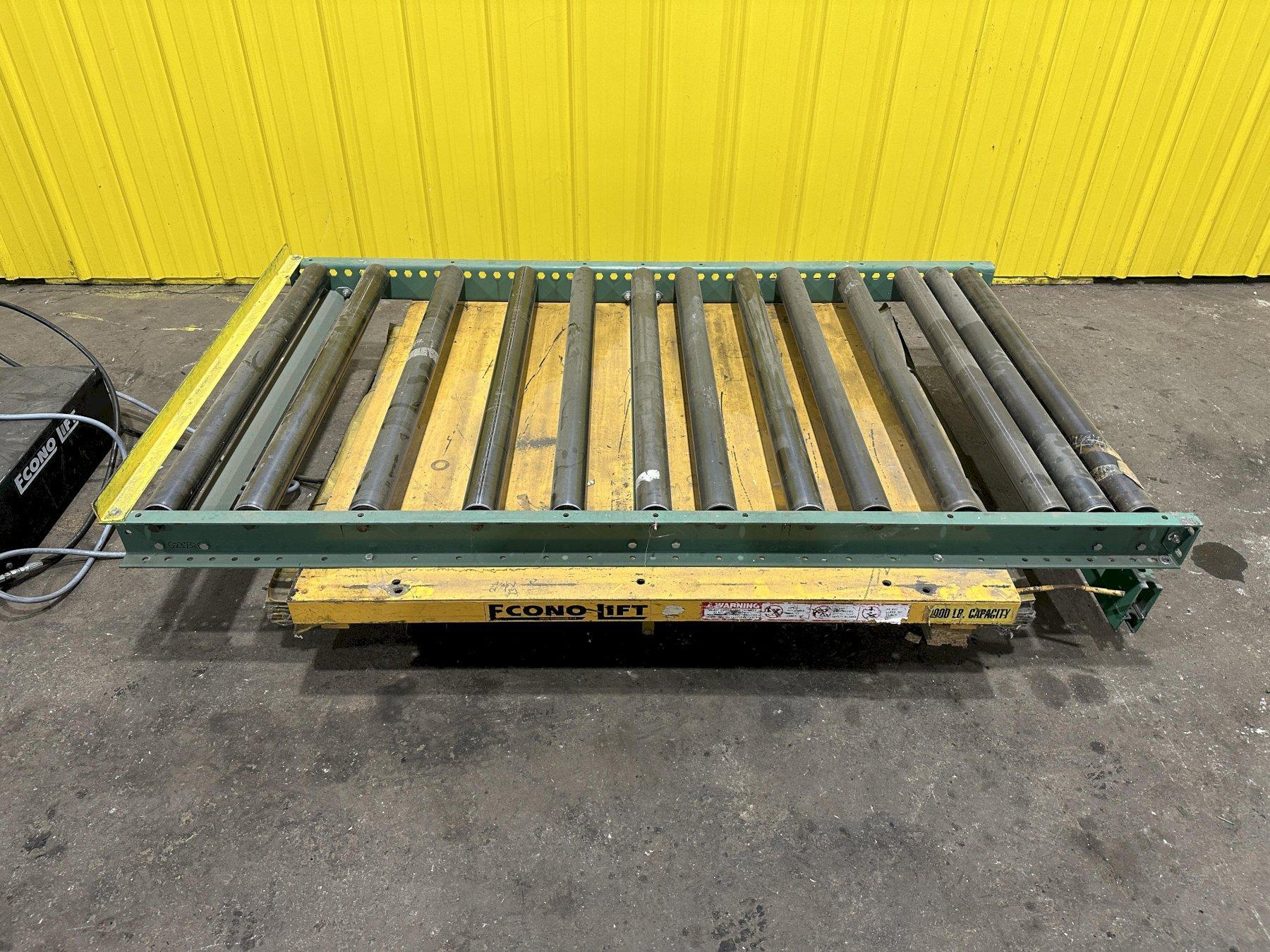 61″ x 39″ 4000 LB ECONO LIFT ROLLER SURFACE LIFT TABLE: STOCK #20920