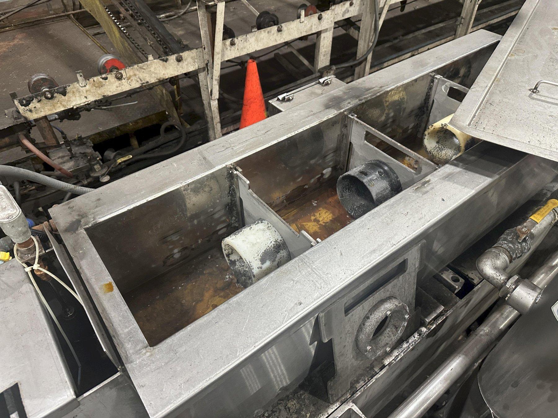 4″ CAPACITY ULTRASONIC BAR & TUBE CONTINUOUS WASHER: STOCK #22589
