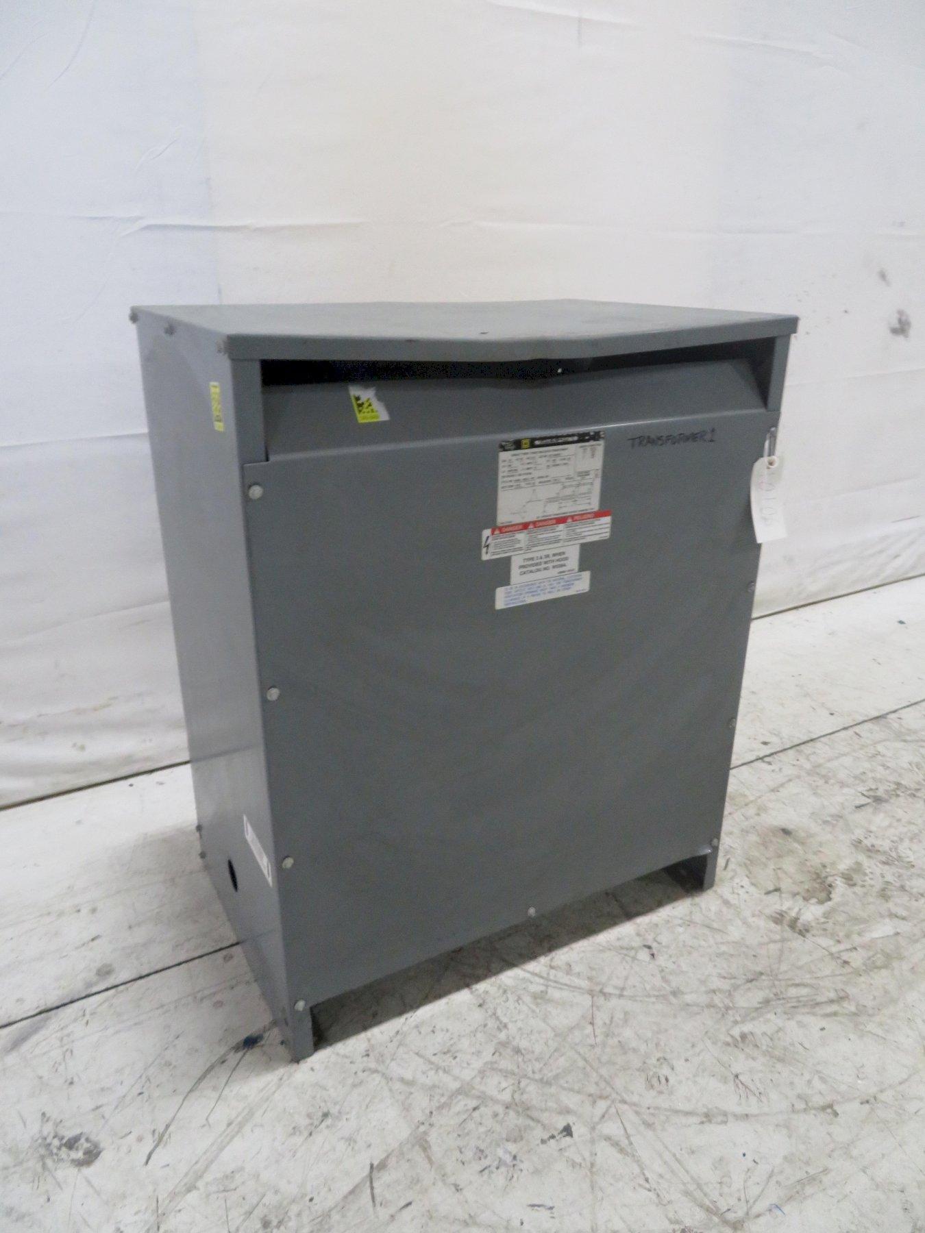 Square D Used Sorgel 3 Phase Insulated Transformer, 63 KVA, 460V High ...