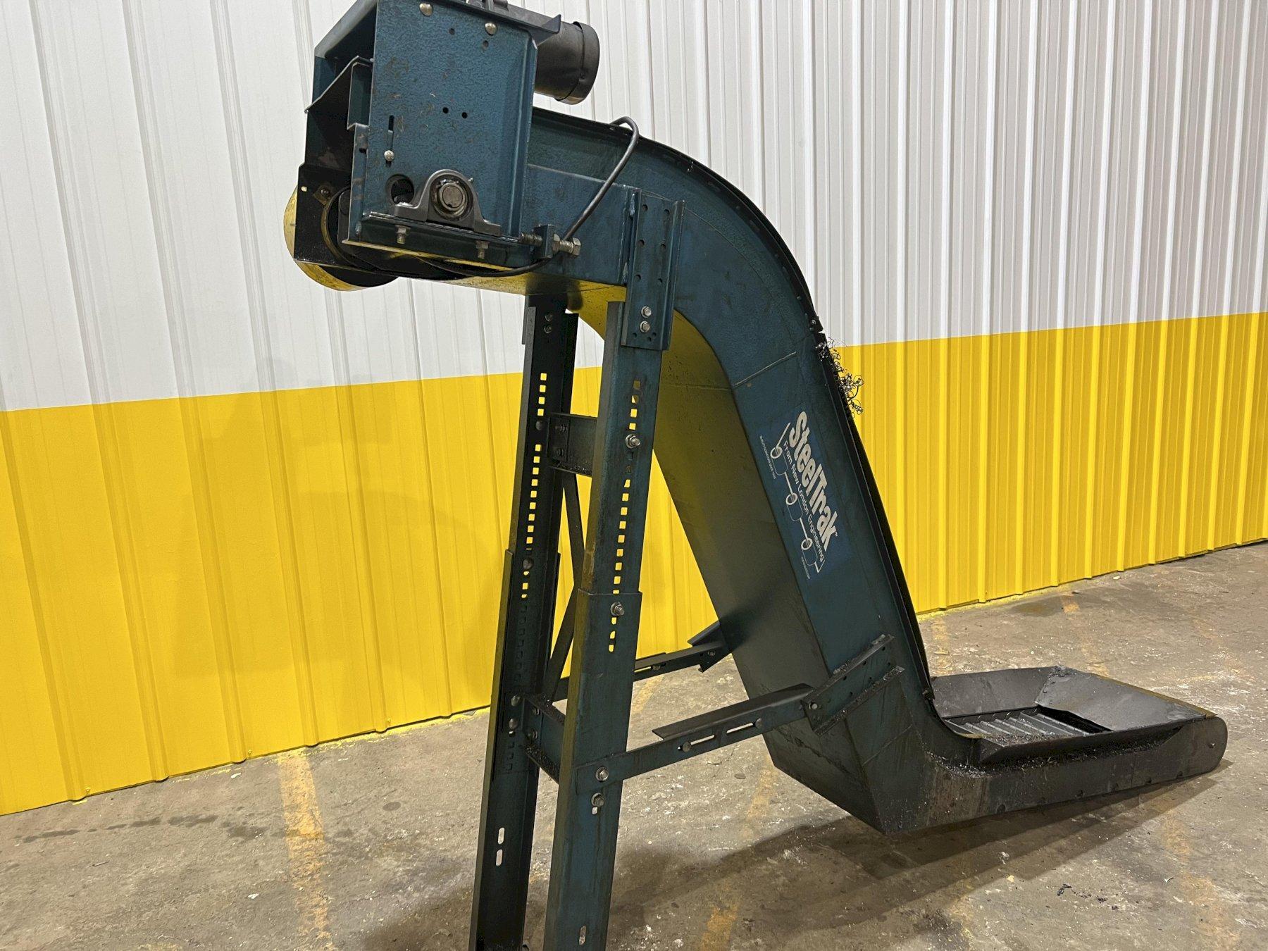 STEELTRAK FLUTED METAL INCLINED POWER CONVEYOR: STOCK 19964