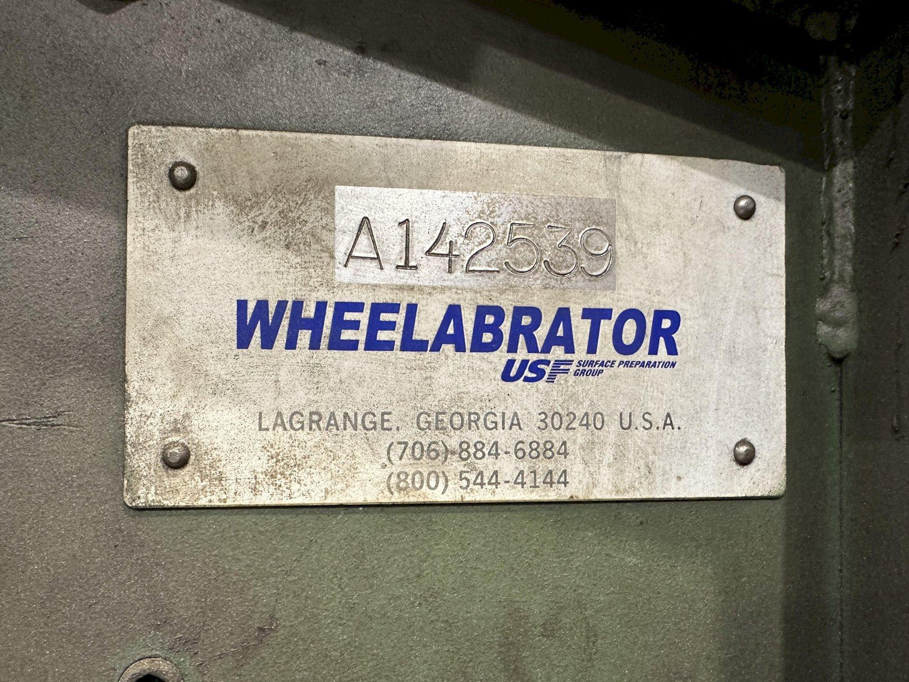 2001 WHEELABRATOR “TUMBLAST” STEEL BELT SHOT BLAST PARTS CLEANING ...