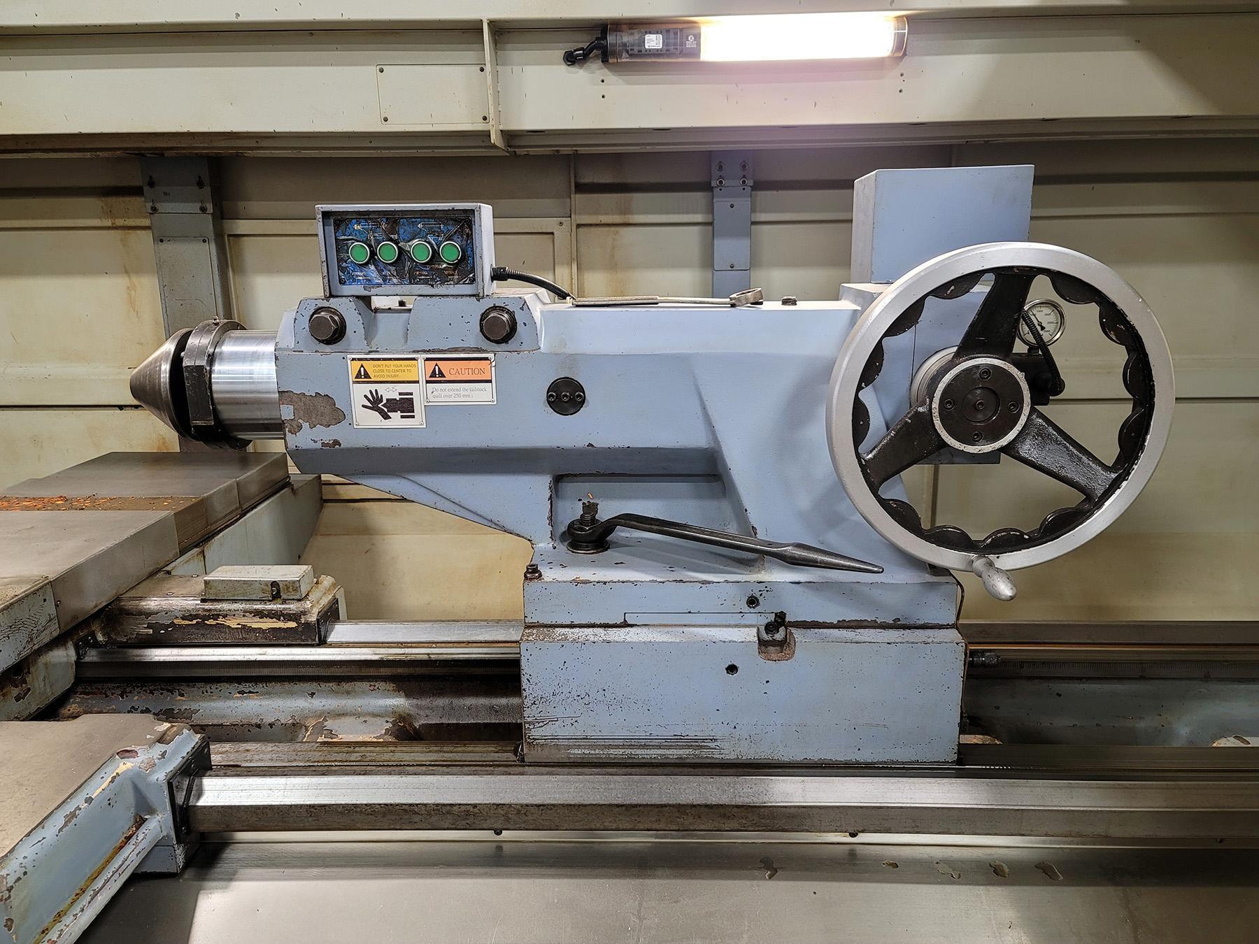 USED, 38″ X 160″ KINGSTON MODEL LC38X160 CNC HOLLOW SPINDLE FLAT BED ...