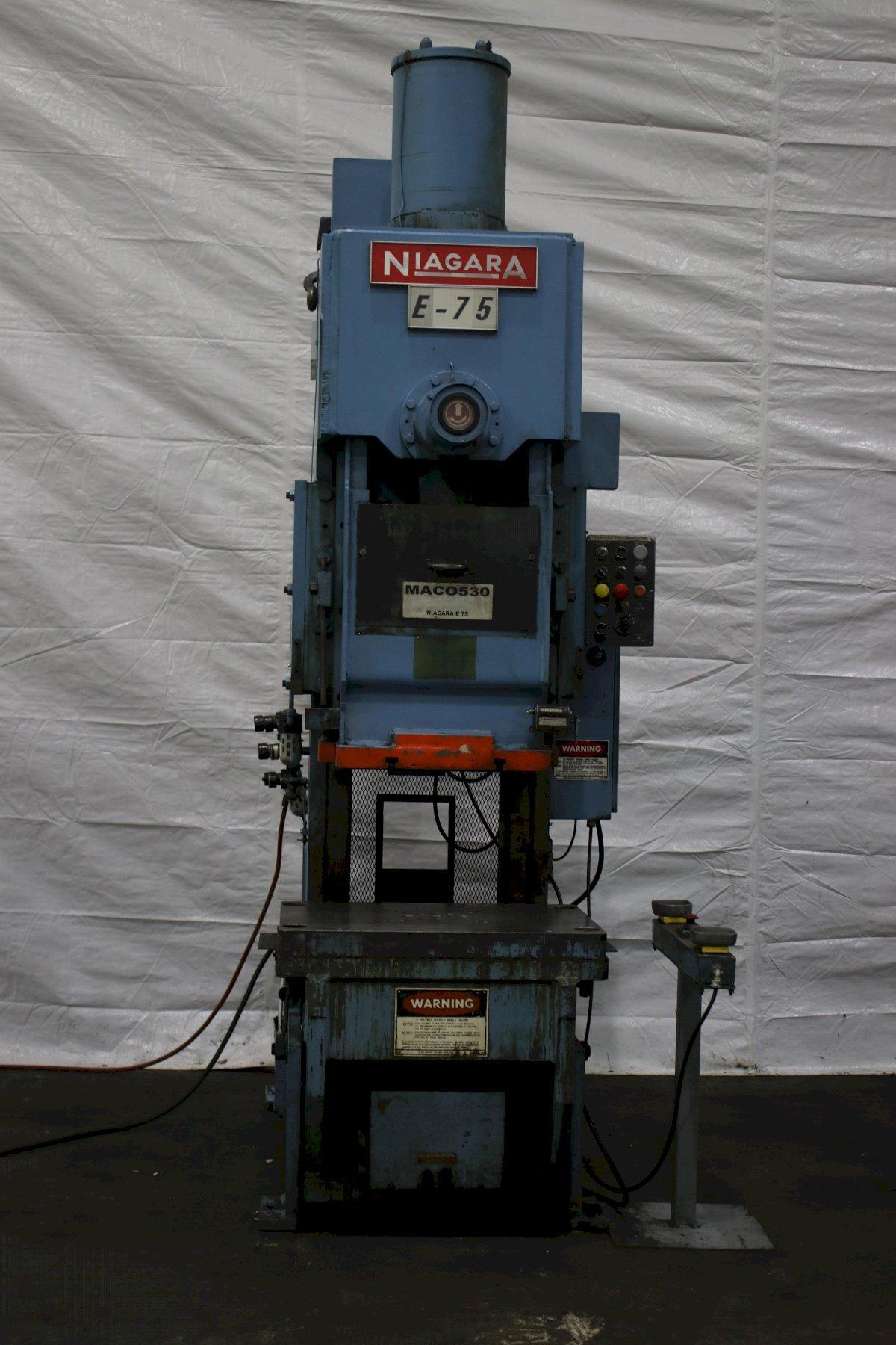 NIAGARA E75 - Presses, O.B.I, Flywheel, Single Crank | Machine Hub