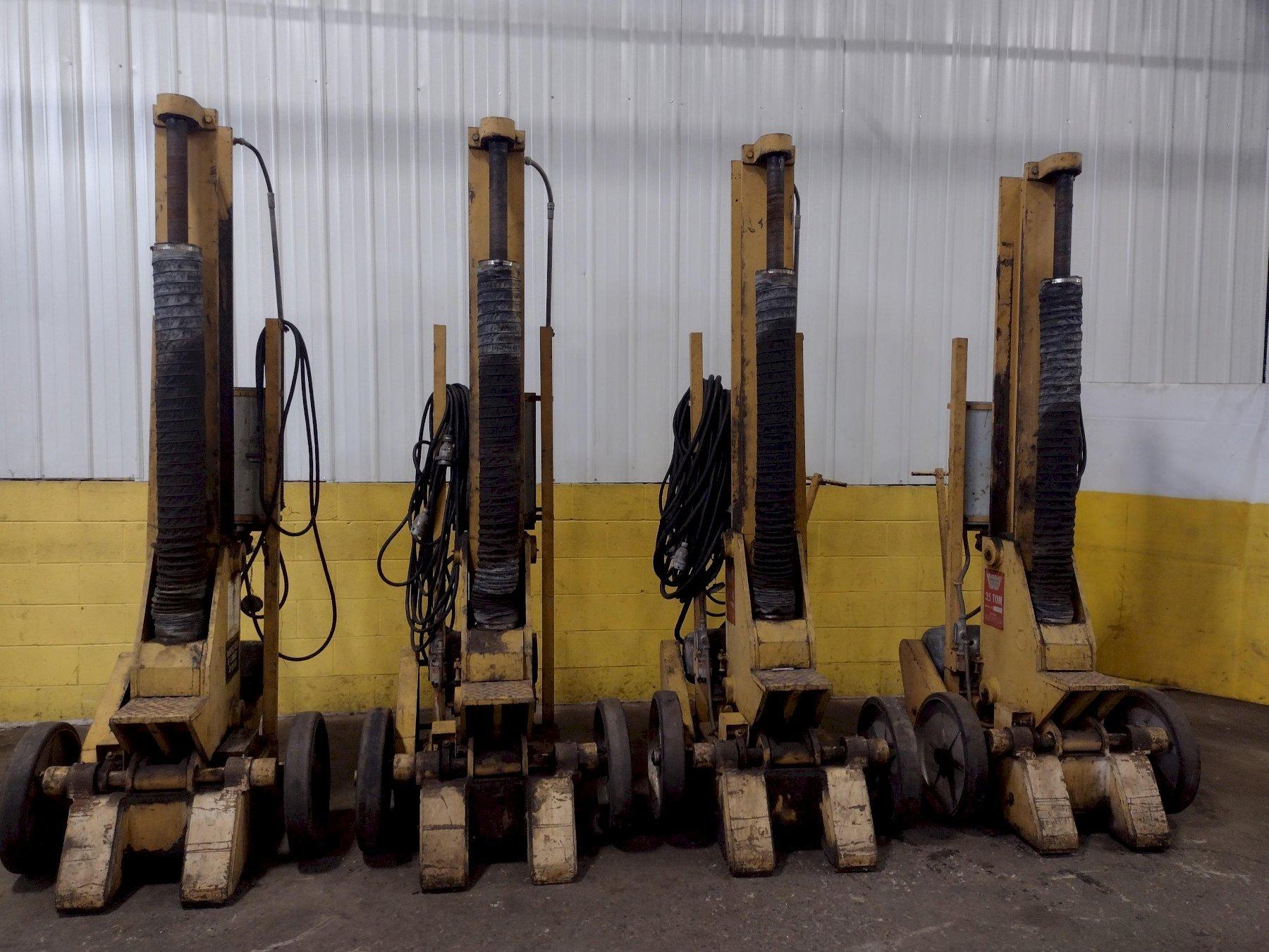 (4) 35 TON WHITING POWER PORTABLE ELECTRIC RAIL CAR LIFT JACKS: STOCK ...