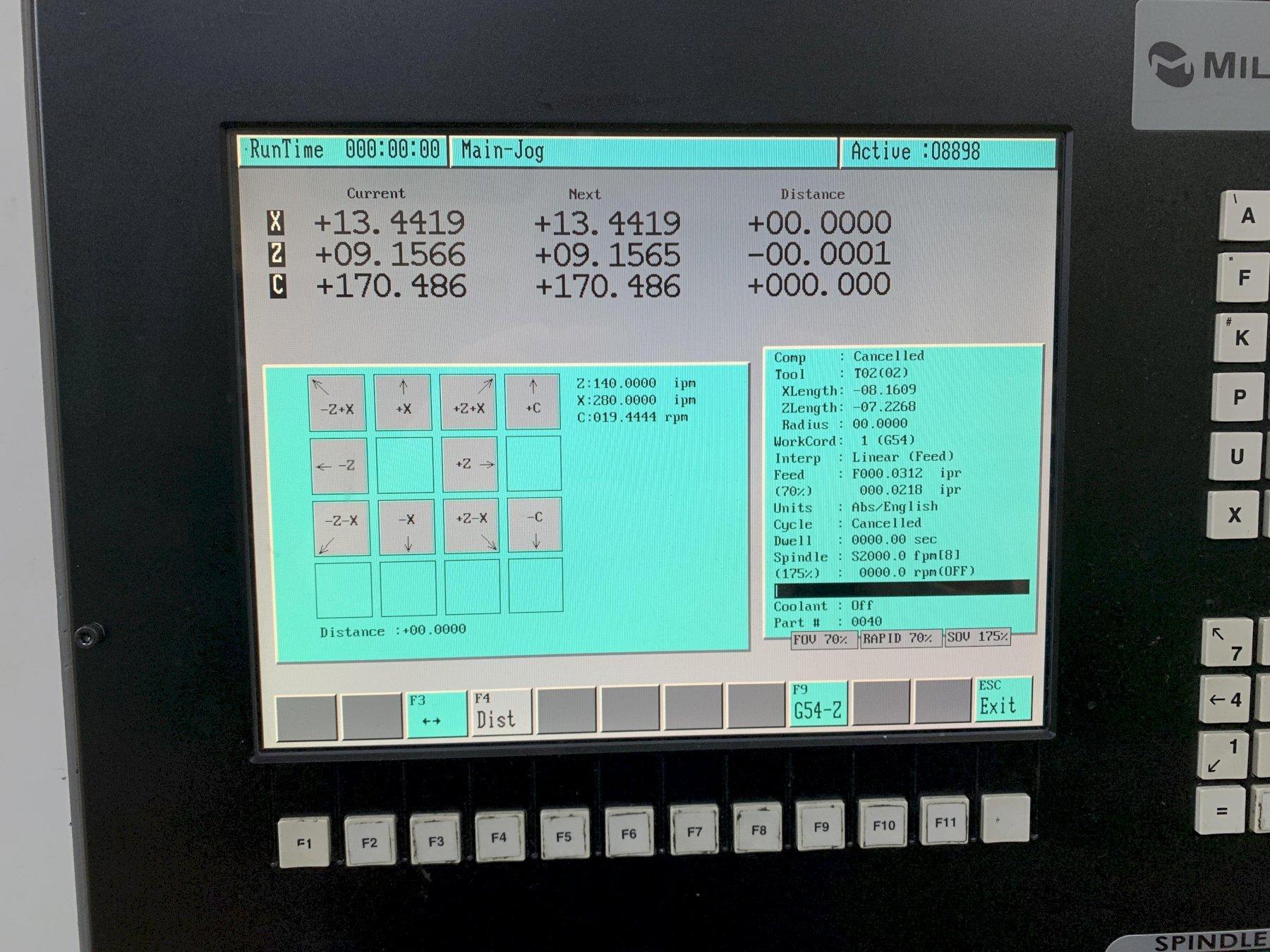 Milltronics Model SL10 CNC Turning Center with Live Tools | AMC