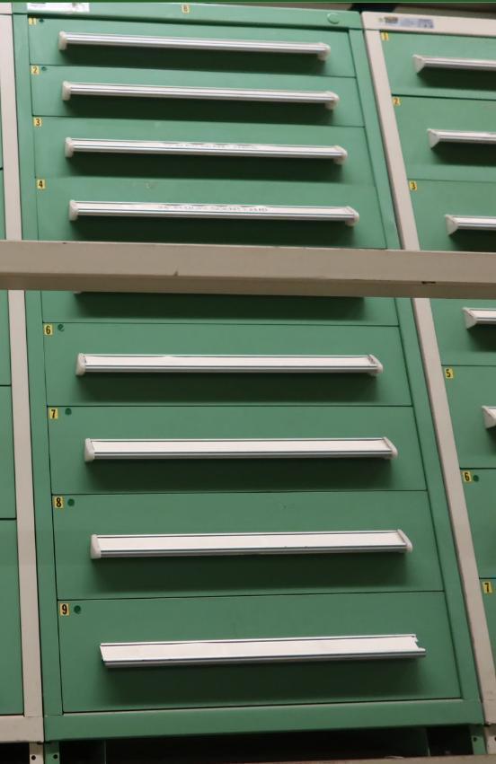 9-DRAWER VIDMAR CABINET: STOCK #21608