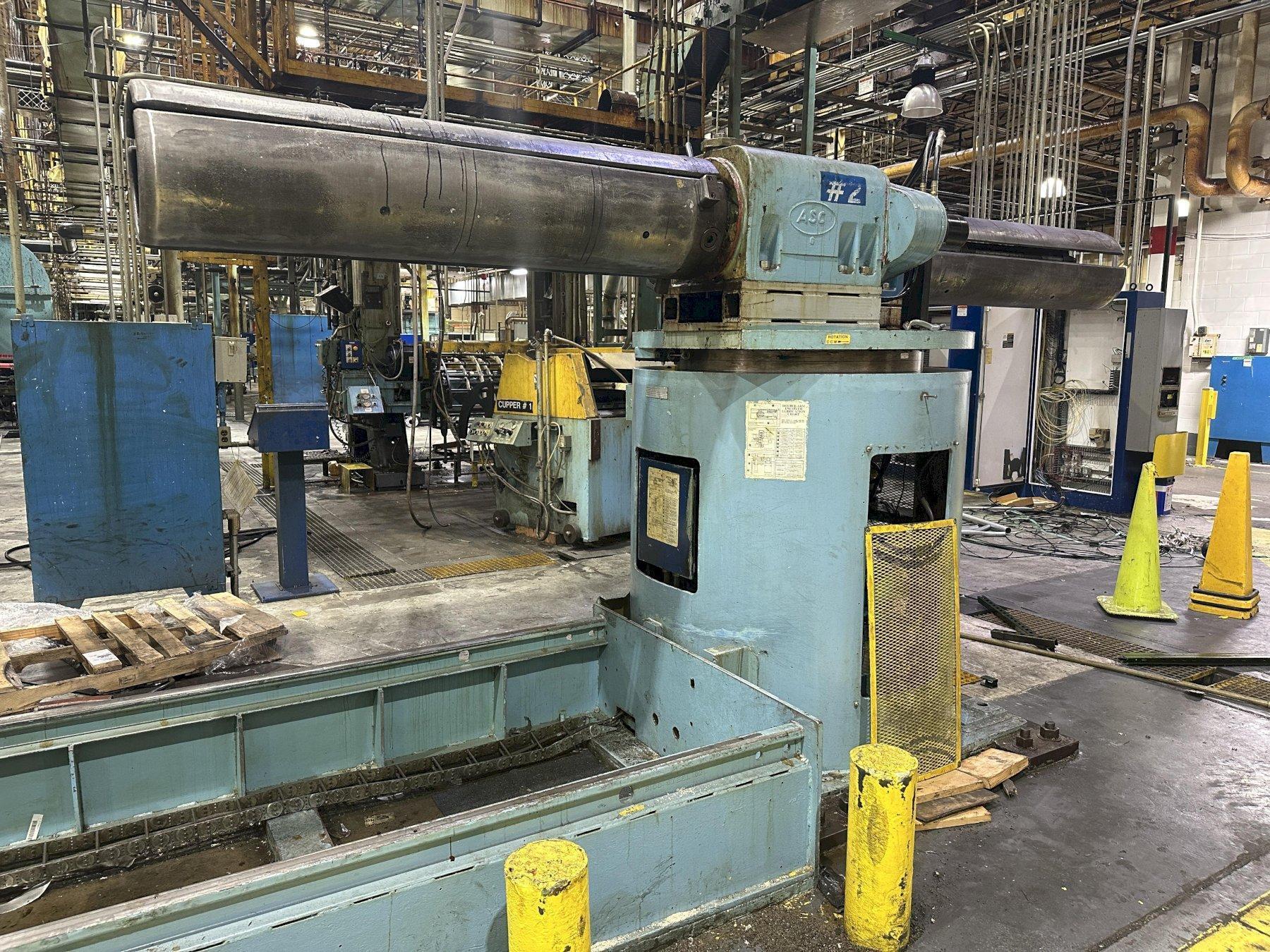 20,000 LBS X 60″ ASC MODEL 20/25W DOUBLE END POWERED UNCOILER WITH ASC ...