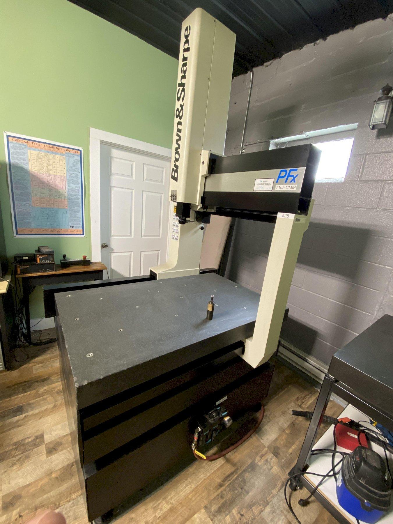 BROWN & SHARPE MICRO XCEL PFX 7105 CMM, w/ CONTROLLER, RENISHAW HEAD ...