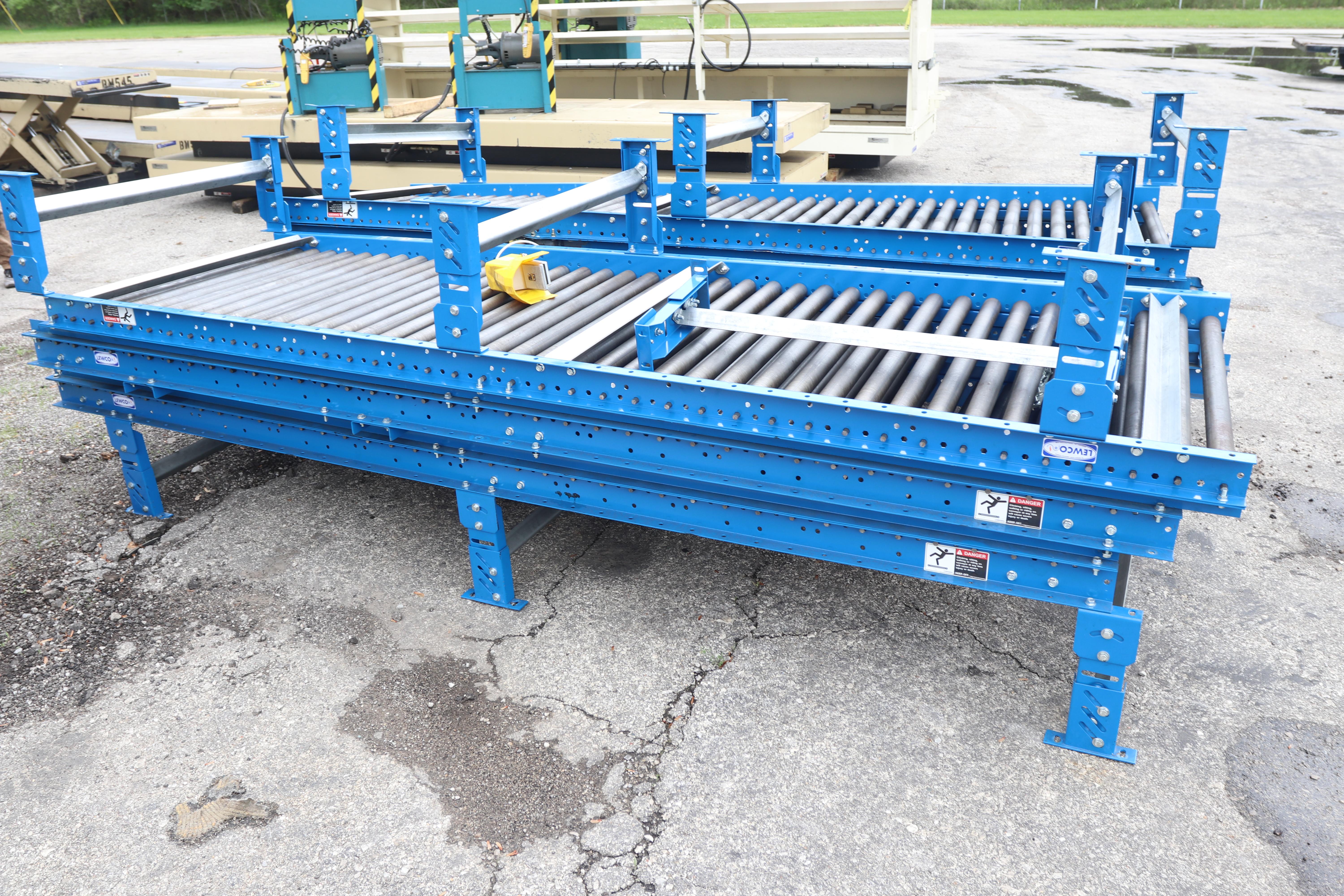 36″ X 60′ (2 X 30′) LEWCO ROLLER CONVEYOR: STOCK 10367