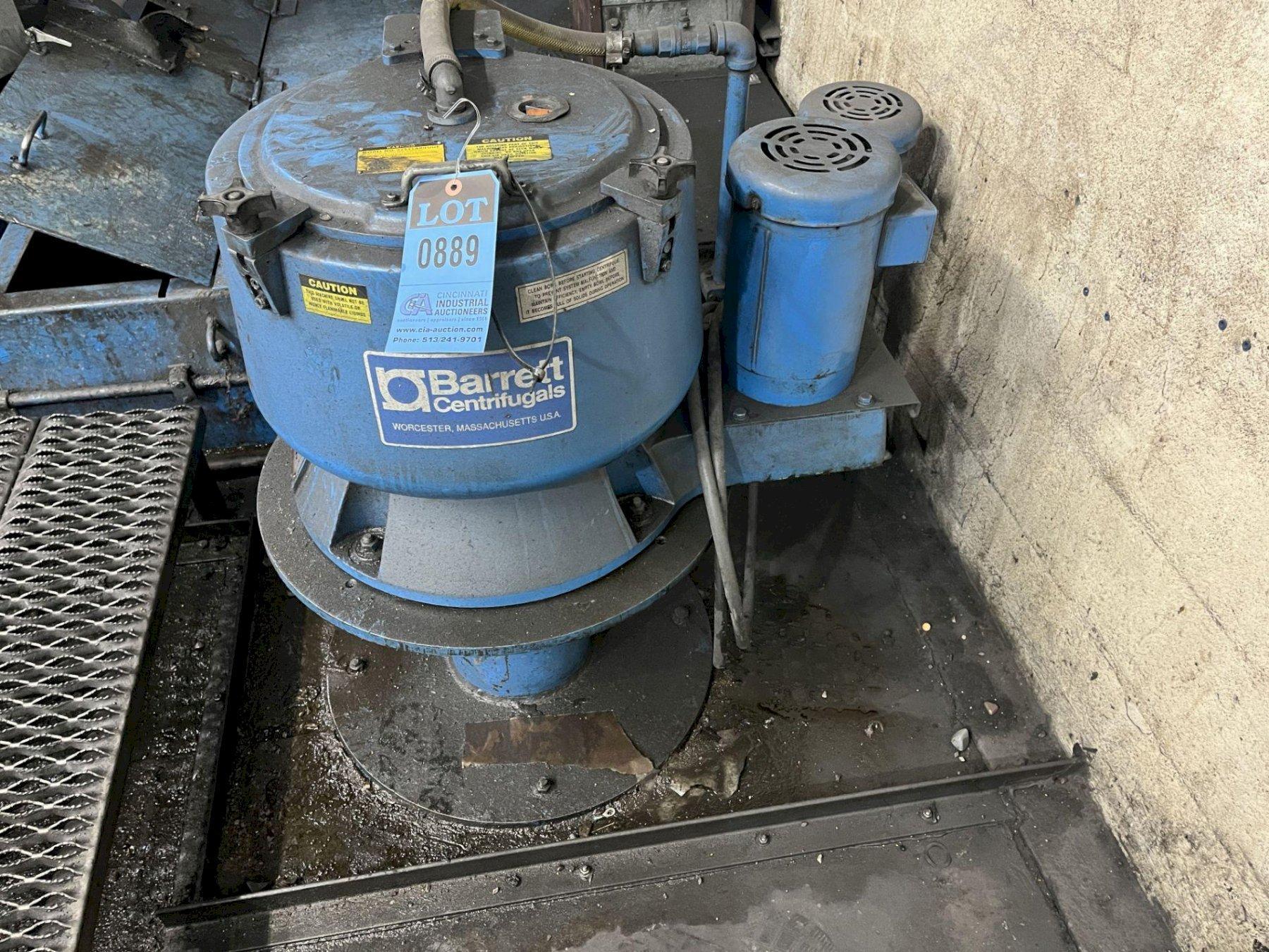 BARRETT MODEL 225 EXTRACTOR CLARIFUGE CENTRIFUGE CHIP SPINNER WRINGER ...