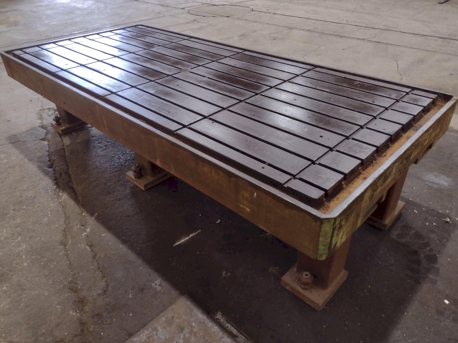 132″ X 60″ HEAVY DUTY T-SLOTTED WELDING TABLE: STOCK #19035