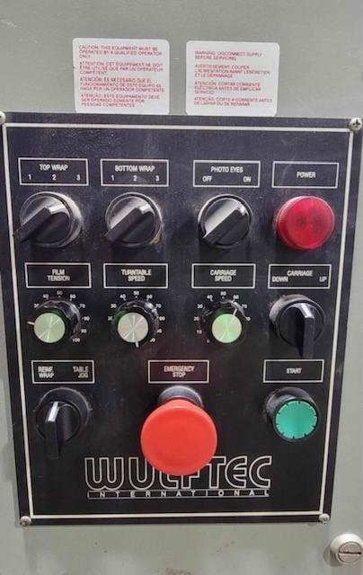 WULFTEC MODEL WLP-150 SEMI AUTO PALLET STRETCH WRAPPER STOCK # 3739 ...